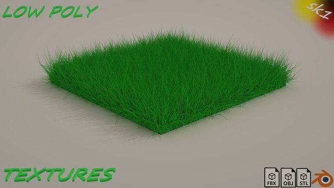 3D model grass VR / AR / low-poly | CGTrader