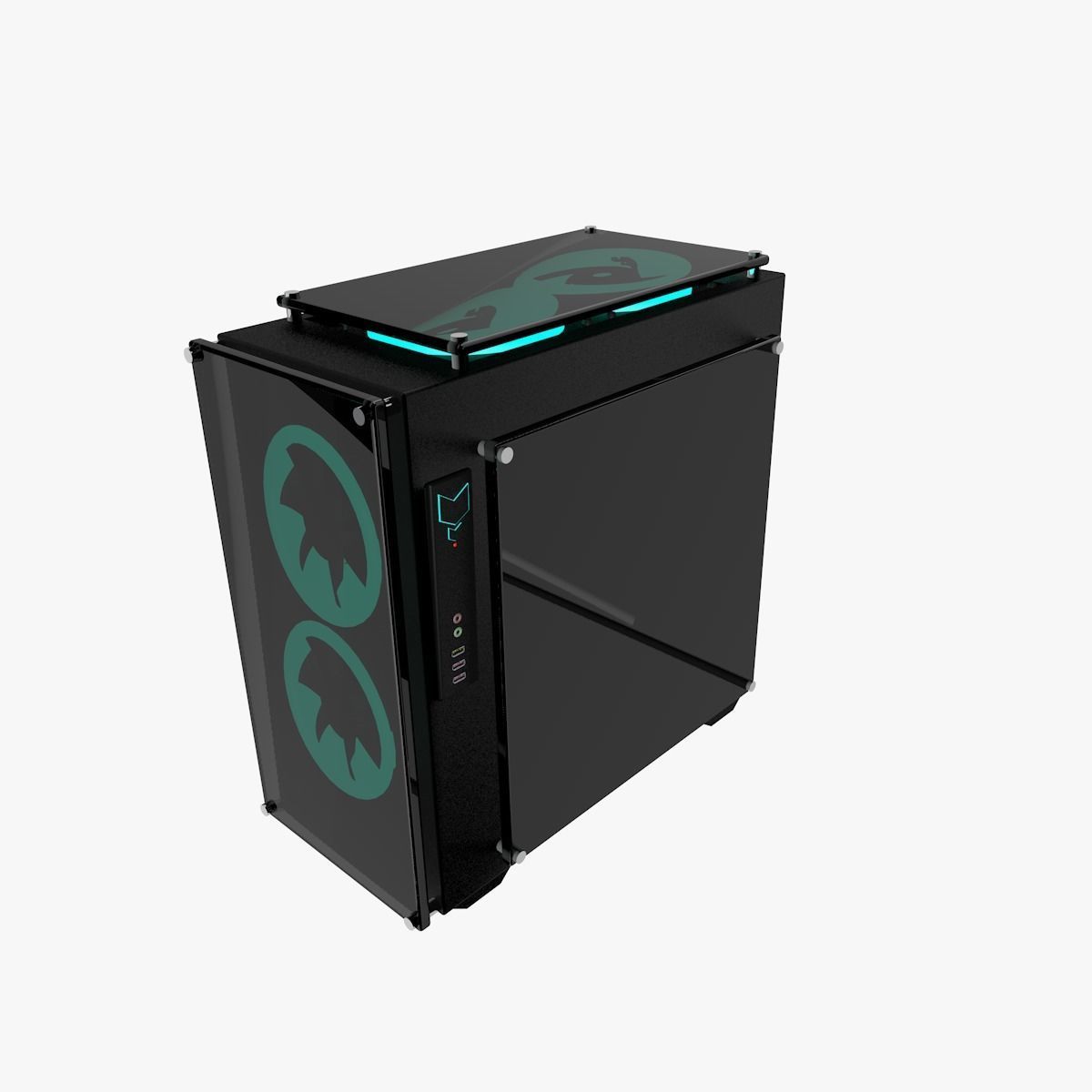 3D model Gaming PC Desktop - Pc Gamer - 3D Model VR / AR / low-poly ...