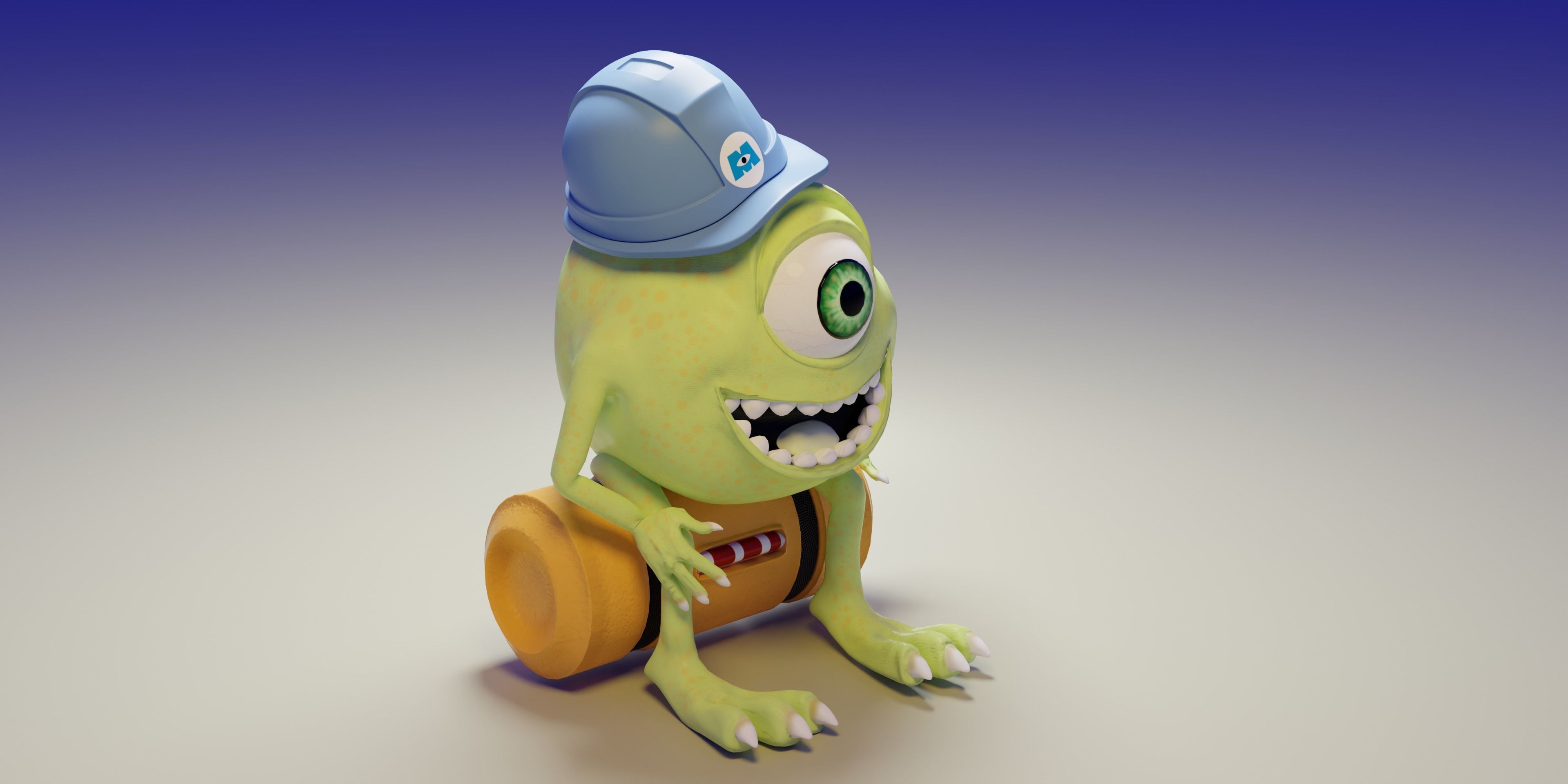 Mike Wazowski from Corporation of Monsters 3D model 3D printable | CGTrader