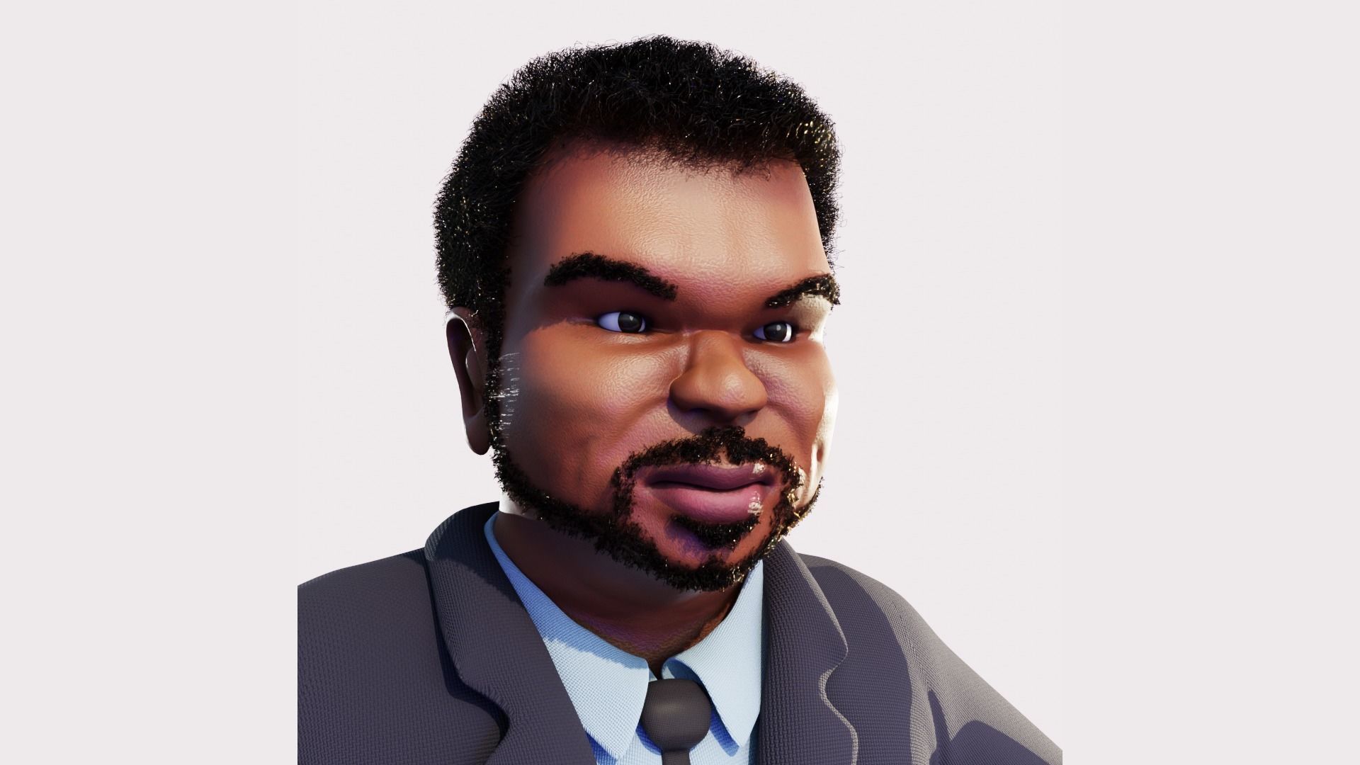 3D model Darryl Philbin Caricature Rig VR / AR / low-poly | CGTrader