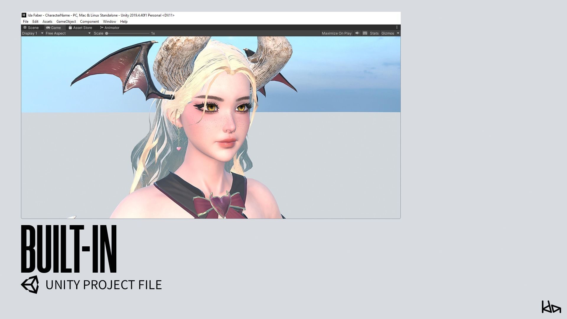 3D model Succubus Lauren - Game Ready VR / AR / low-poly | CGTrader