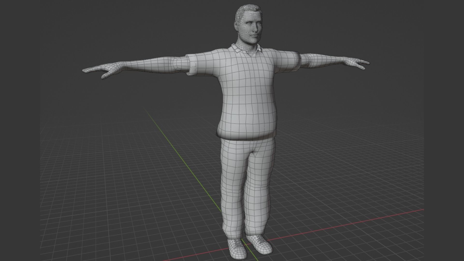 3D model Male Fat Dude Character Casual Cloths High Quality 3D Model VR ...