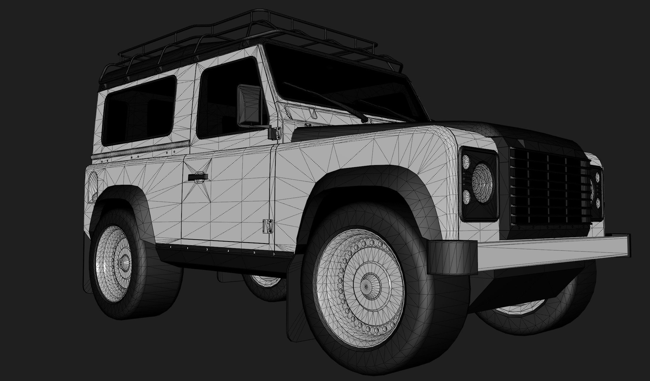 3D model Land Rover Defender 90TD VR / AR / low-poly | CGTrader