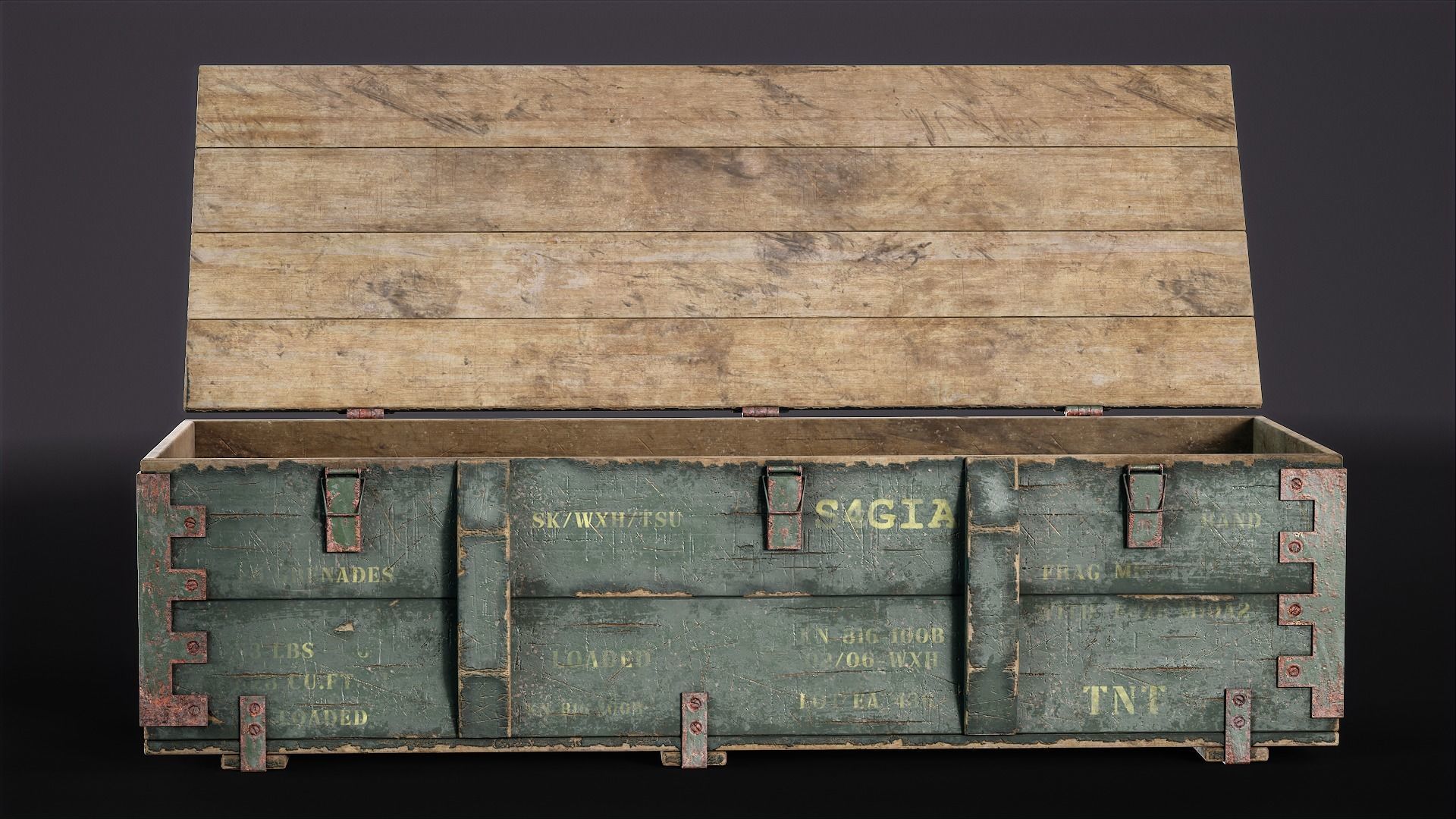 3D model Military large Box - Game Ready - vol2 VR / AR / low-poly ...