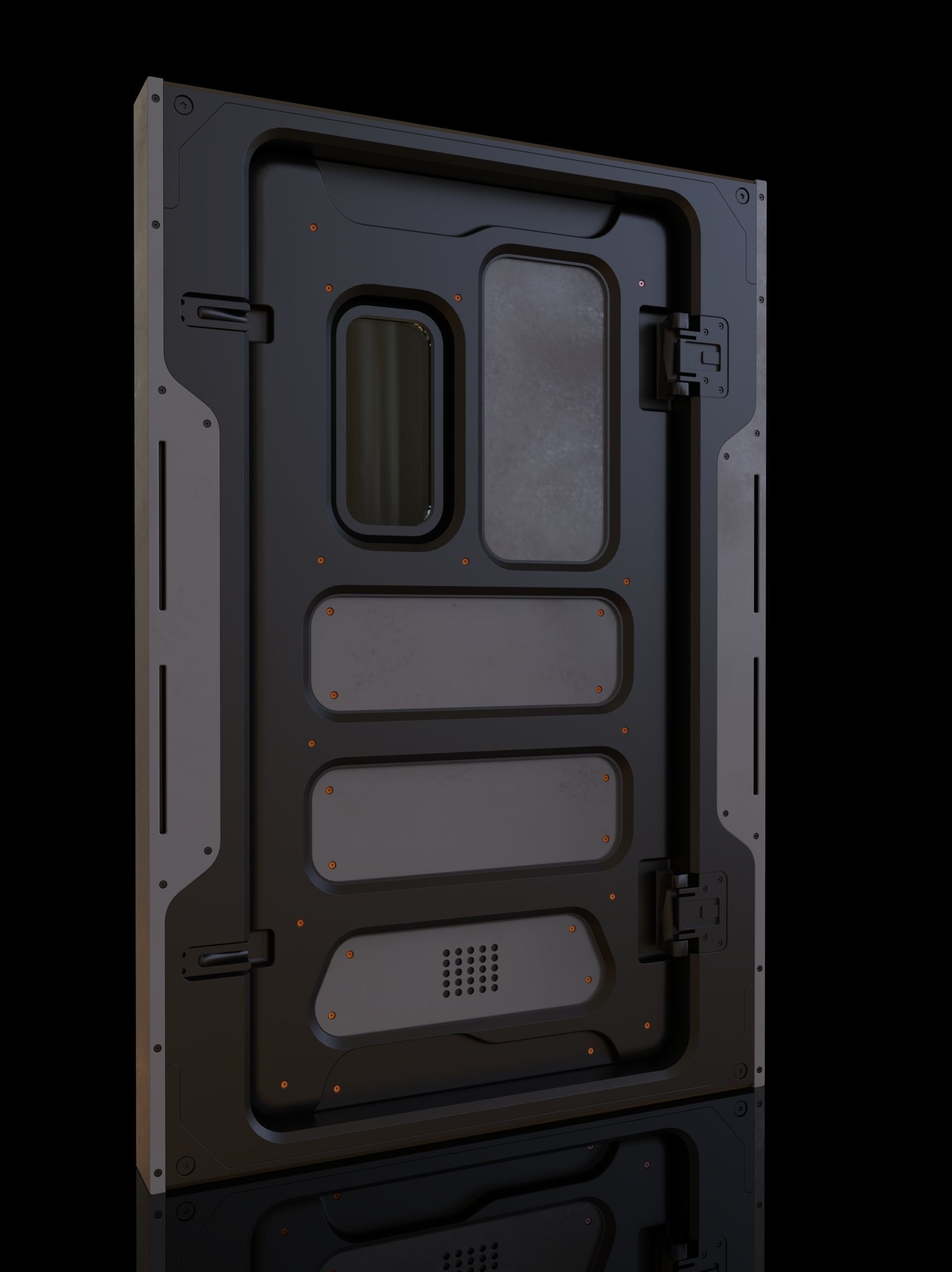 Futuristic Sci-Fi Doors Collection 3D model | CGTrader