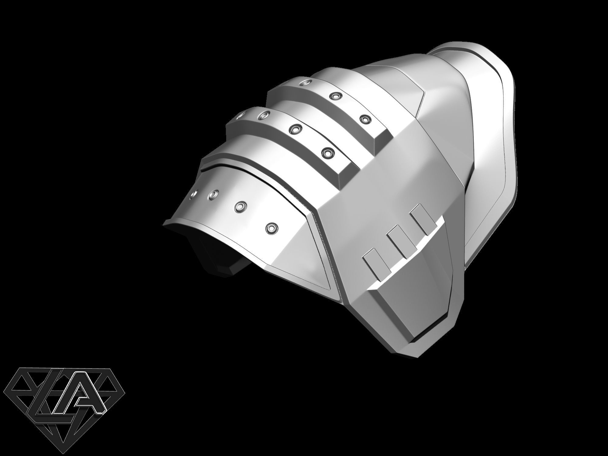 shoulder armor night sentinel 3D model 3D printable | CGTrader