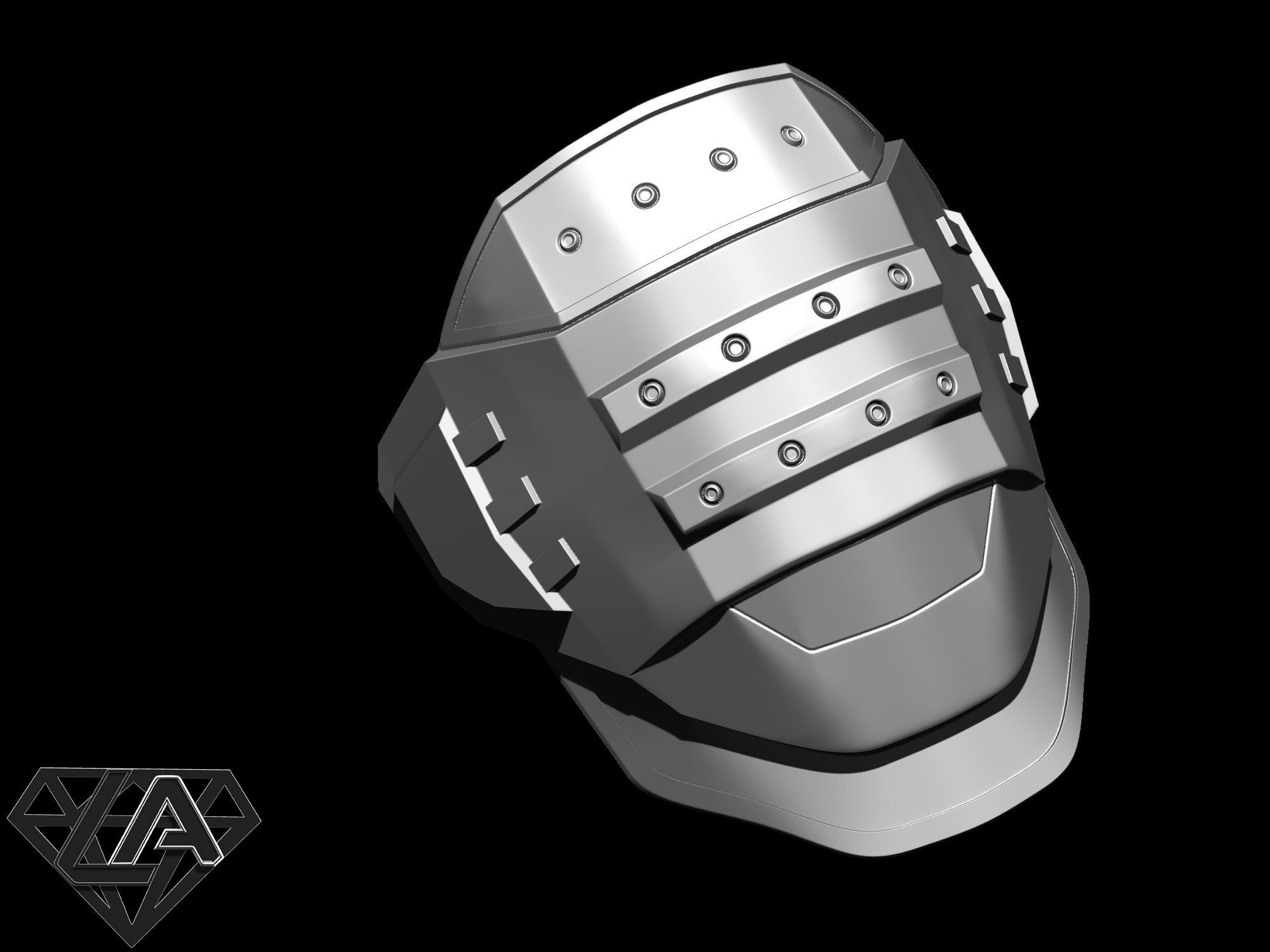 shoulder armor night sentinel 3D model 3D printable | CGTrader