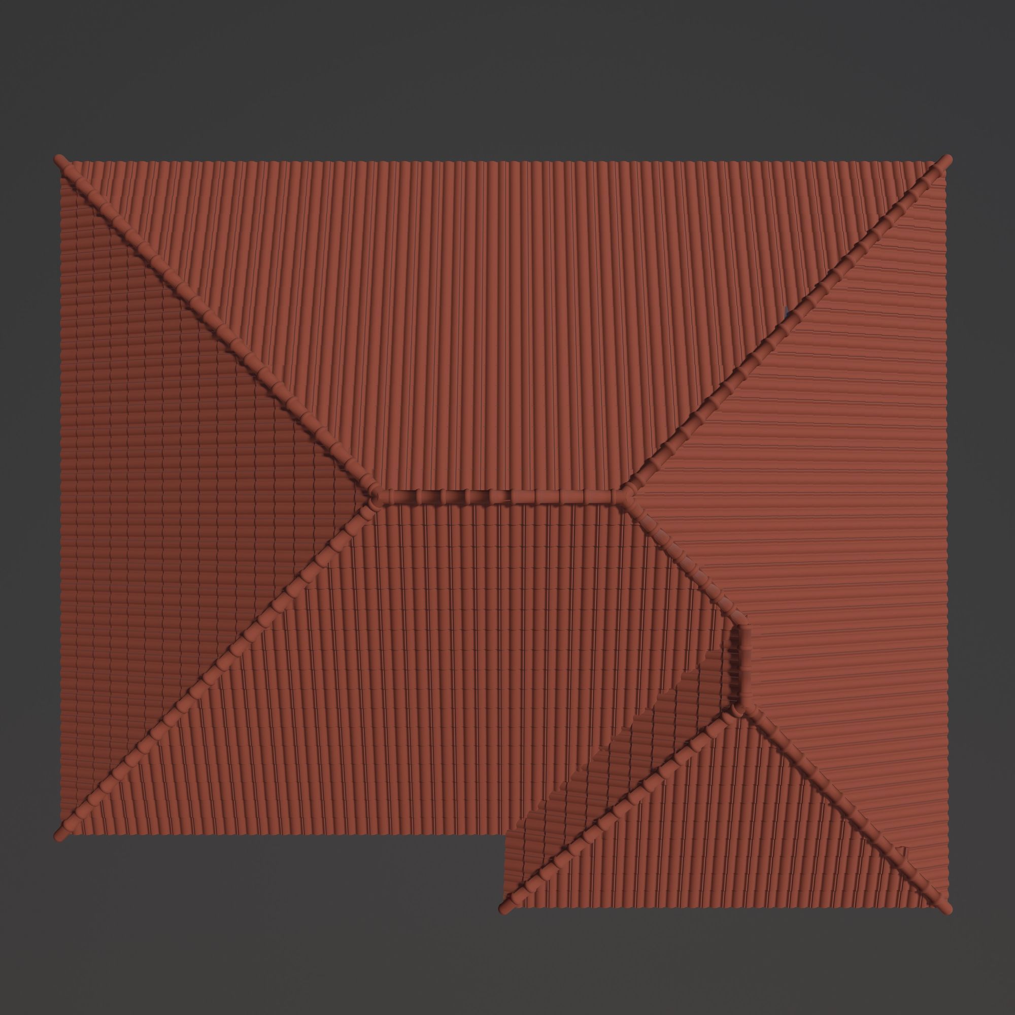Roof tiles 3D model | CGTrader