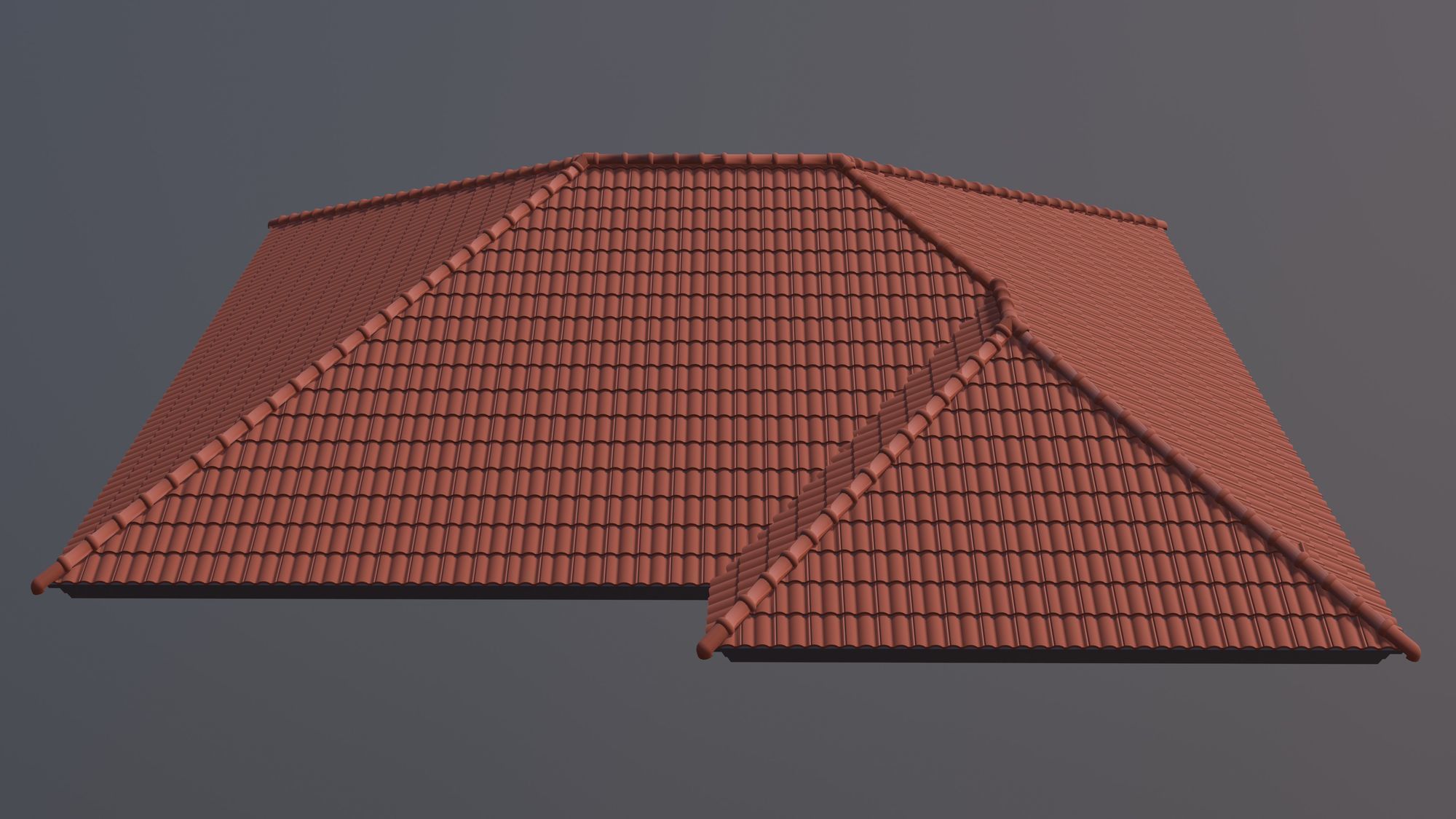 Roof tiles 3D model | CGTrader