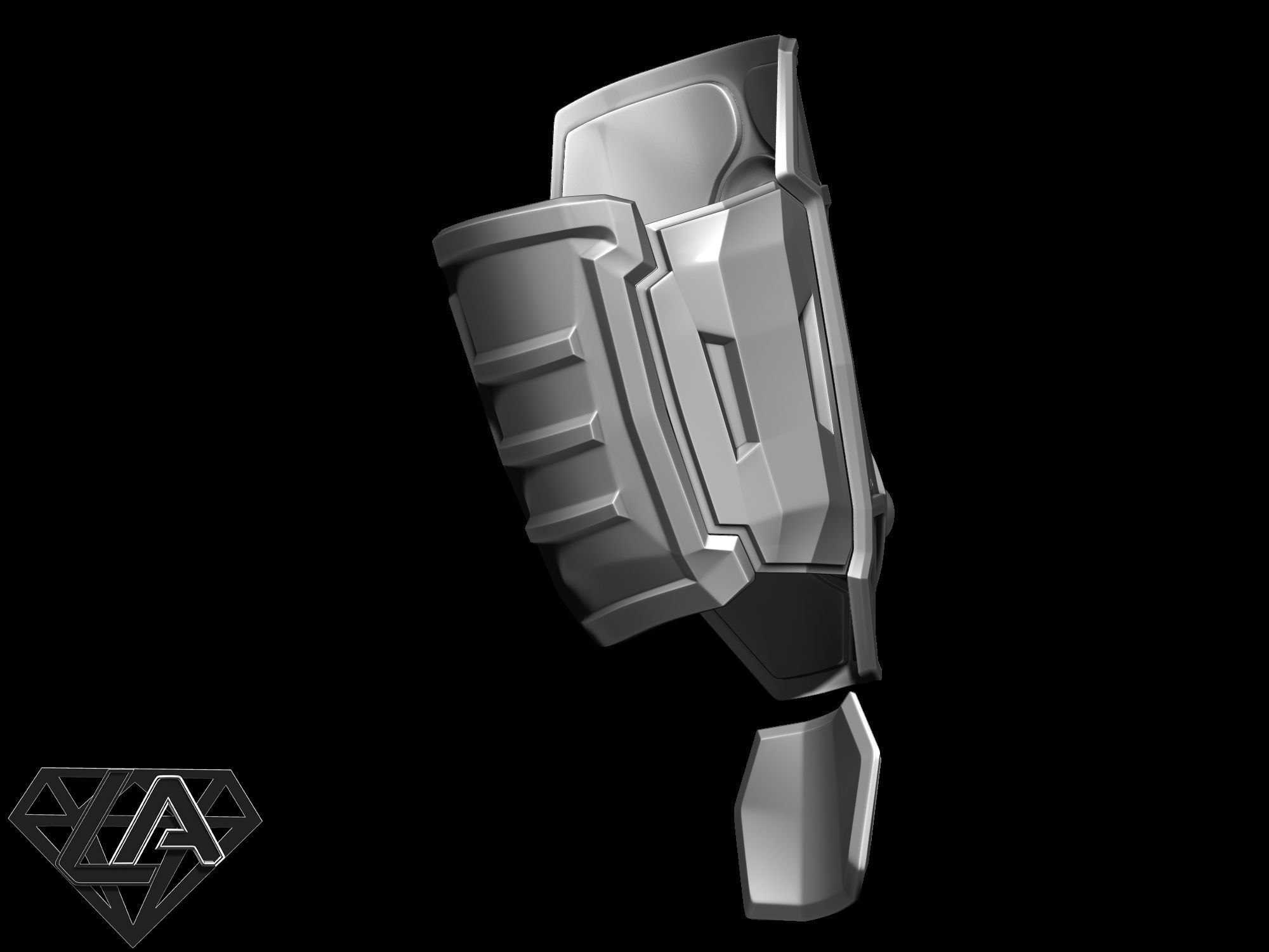 Combat arm protection night sentinel 3D model 3D printable | CGTrader