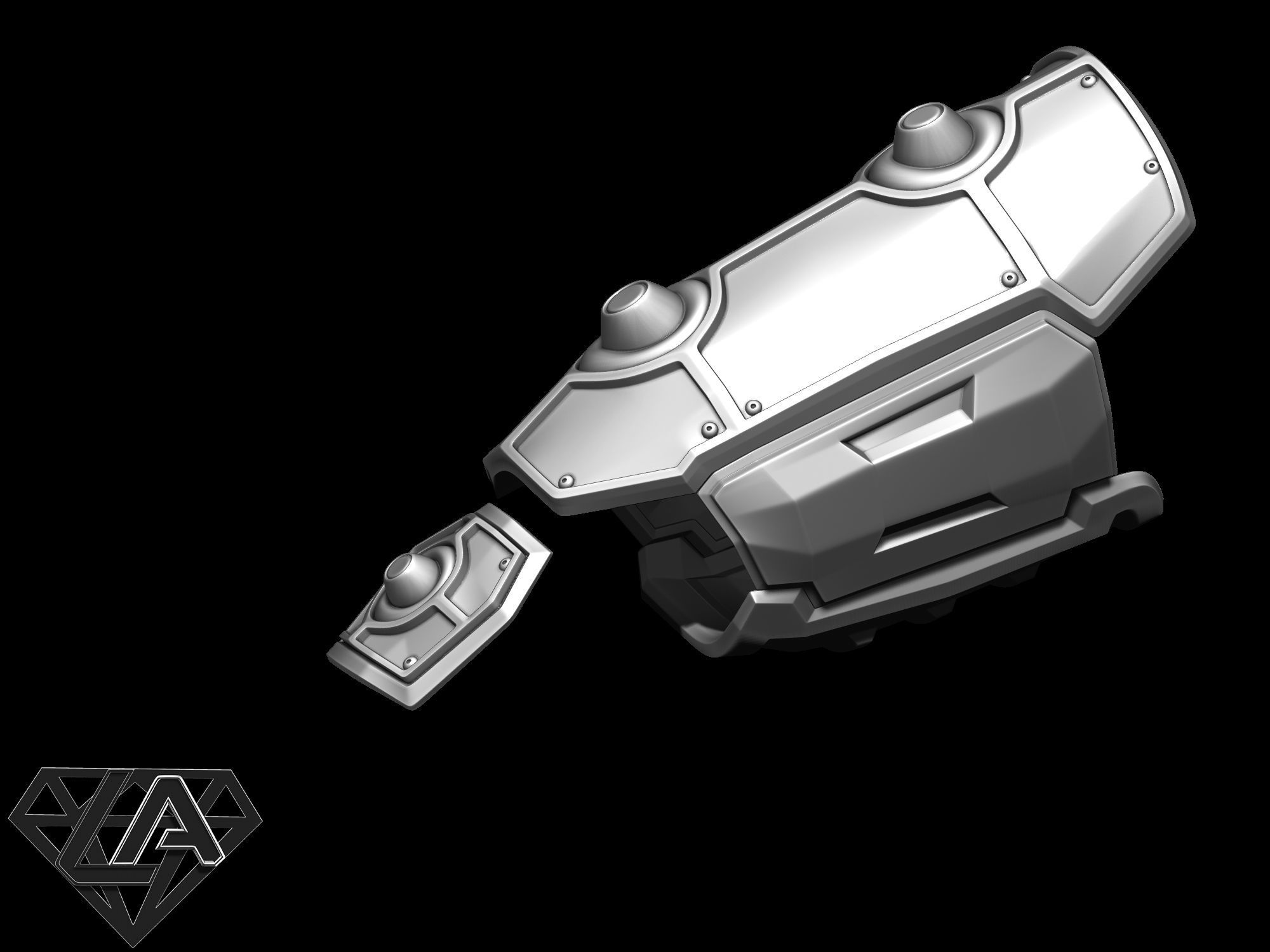 Combat arm protection night sentinel 3D model 3D printable | CGTrader