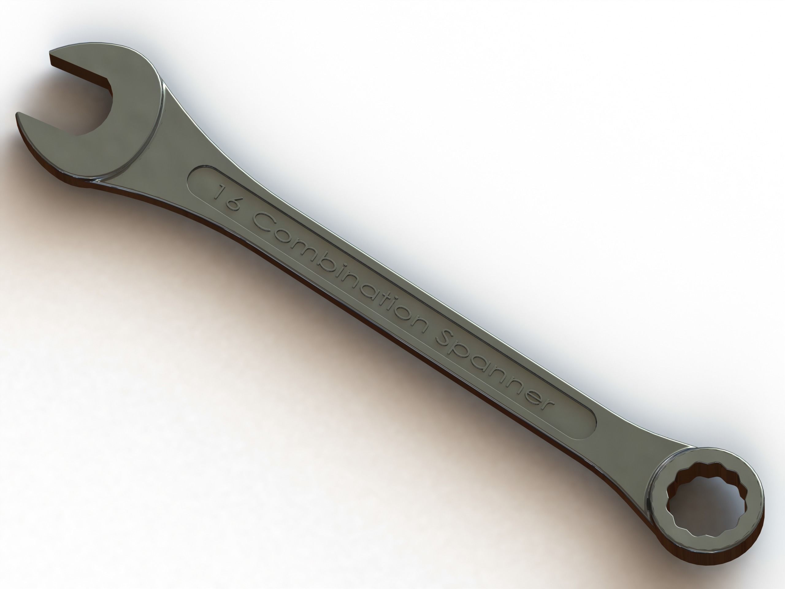 Metric Combination Spanner 16 mm 3D model rigged | CGTrader