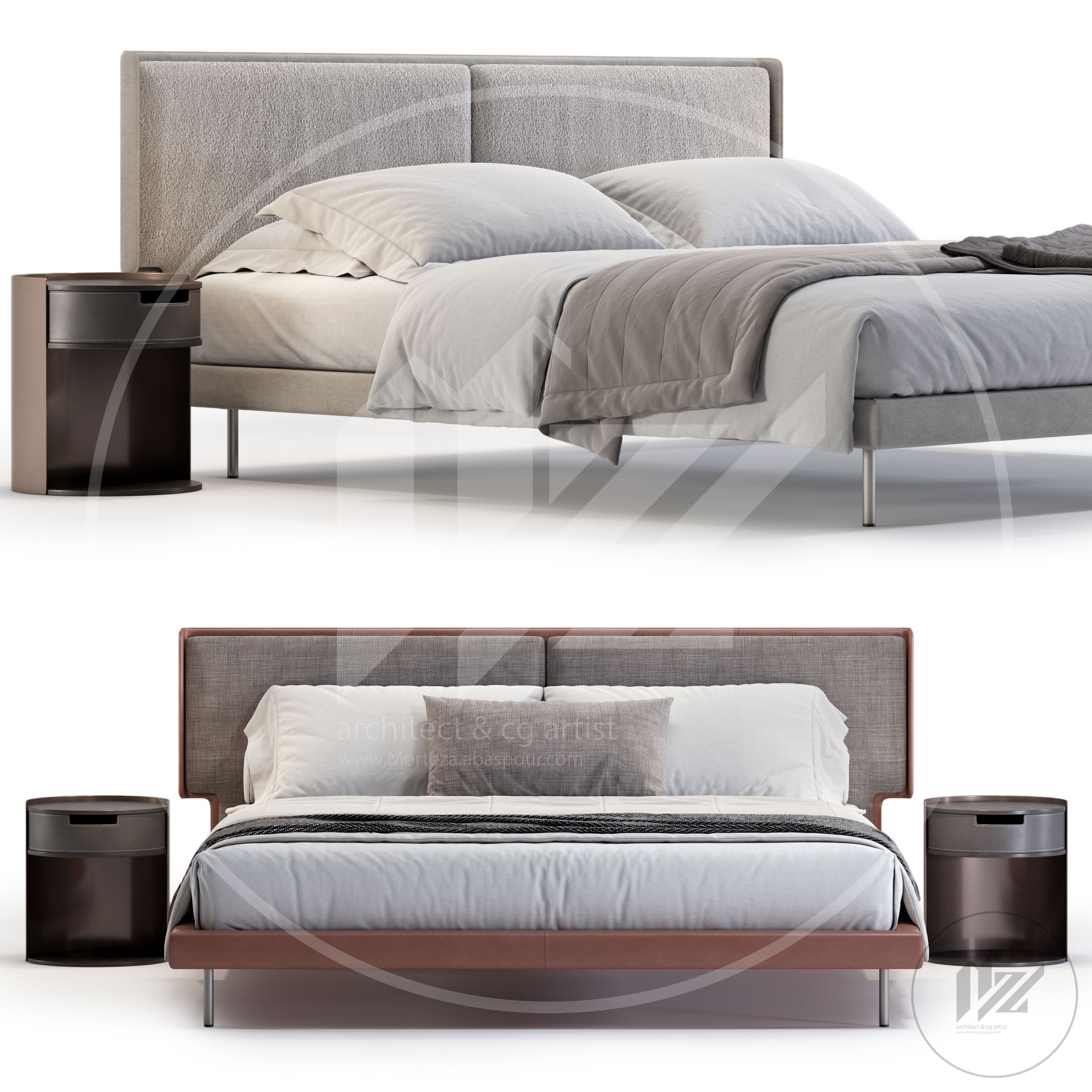 Ditreitalia SKIN Bed 3D model | CGTrader