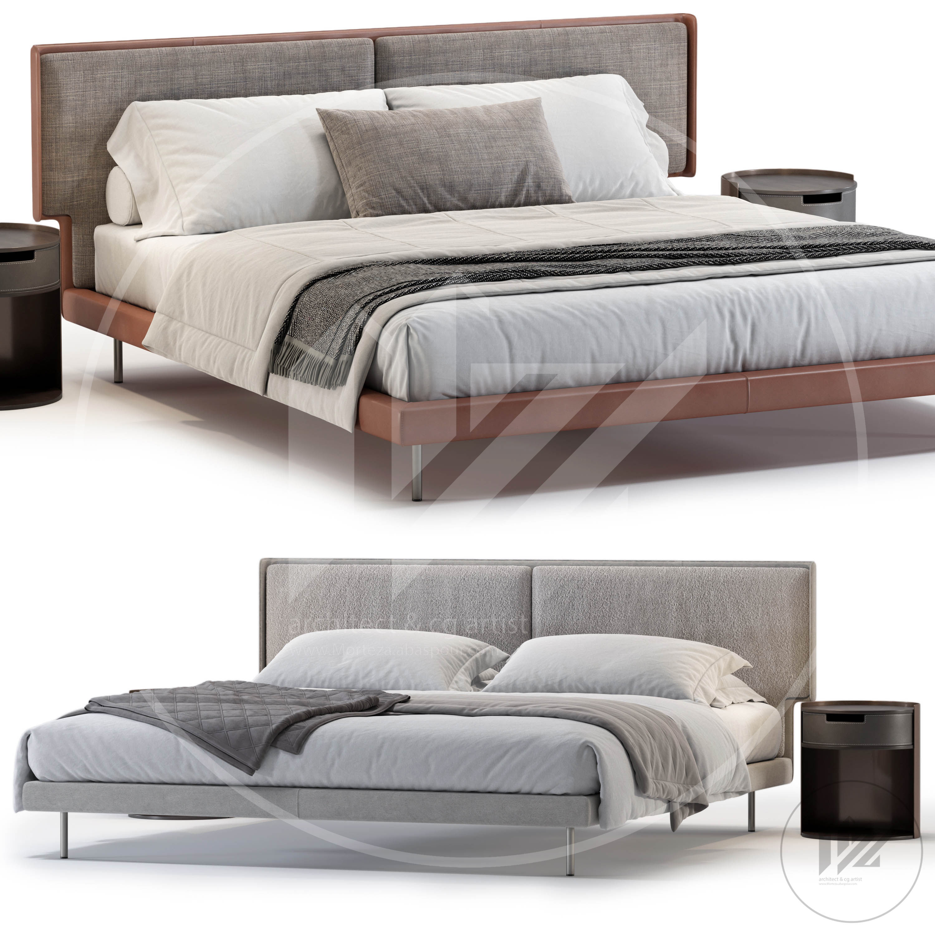 Ditreitalia SKIN Bed 3D model | CGTrader