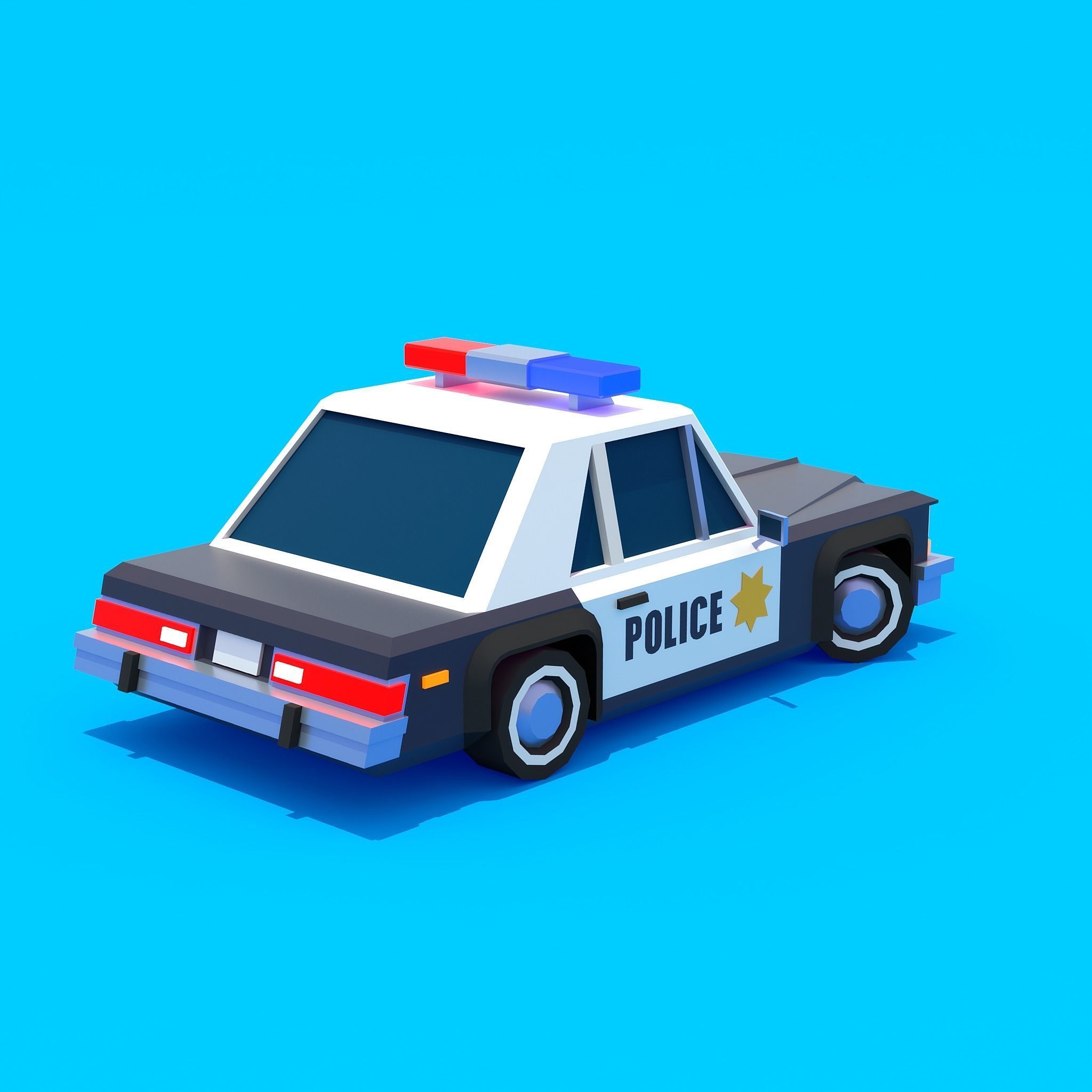 3D model Police car VR / AR / low-poly | CGTrader