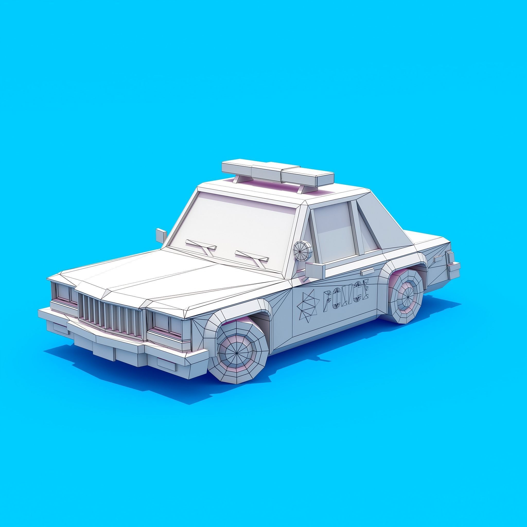 3D model Police car VR / AR / low-poly | CGTrader