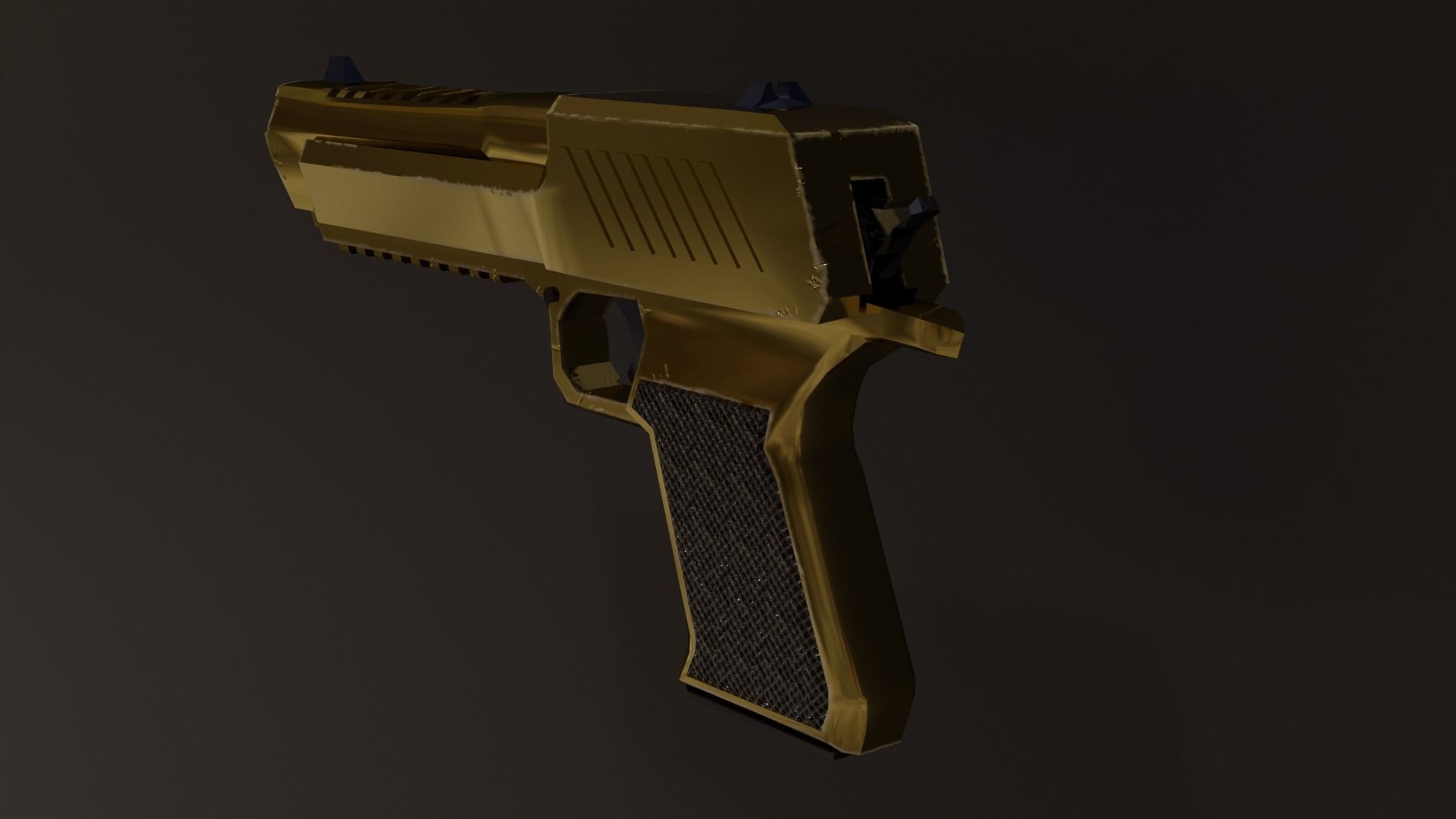 Desert Eagle Low-Poly Handgun free VR / AR / low-poly 3D model | CGTrader