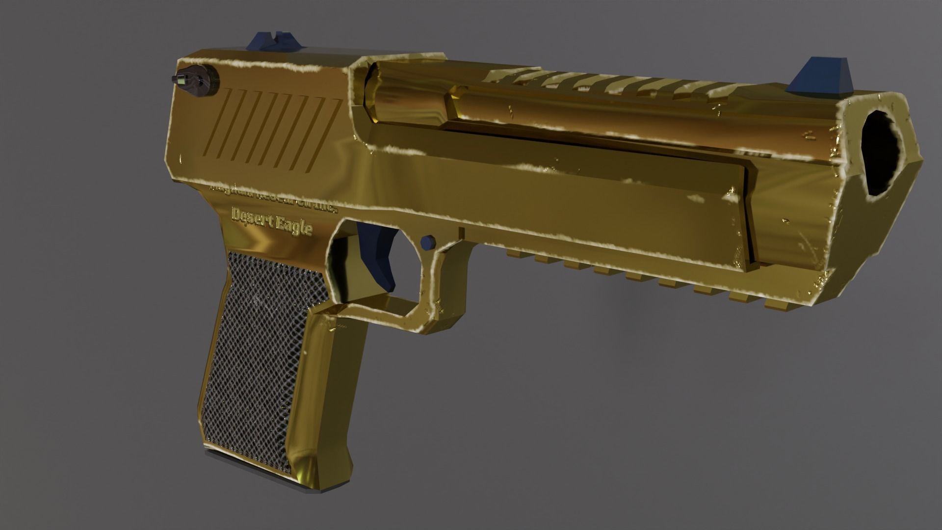 Desert Eagle Low-Poly Handgun free VR / AR / low-poly 3D model | CGTrader