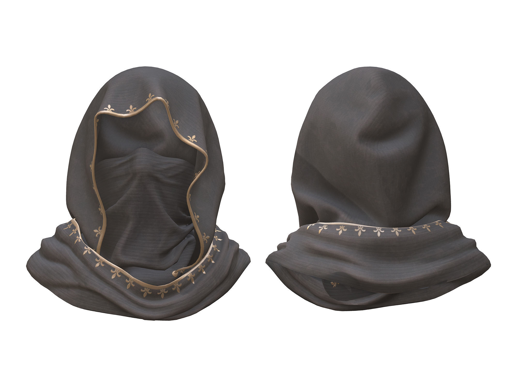 3D model Full Medieval Dagger Assasin Costume VR / AR / low-poly | CGTrader