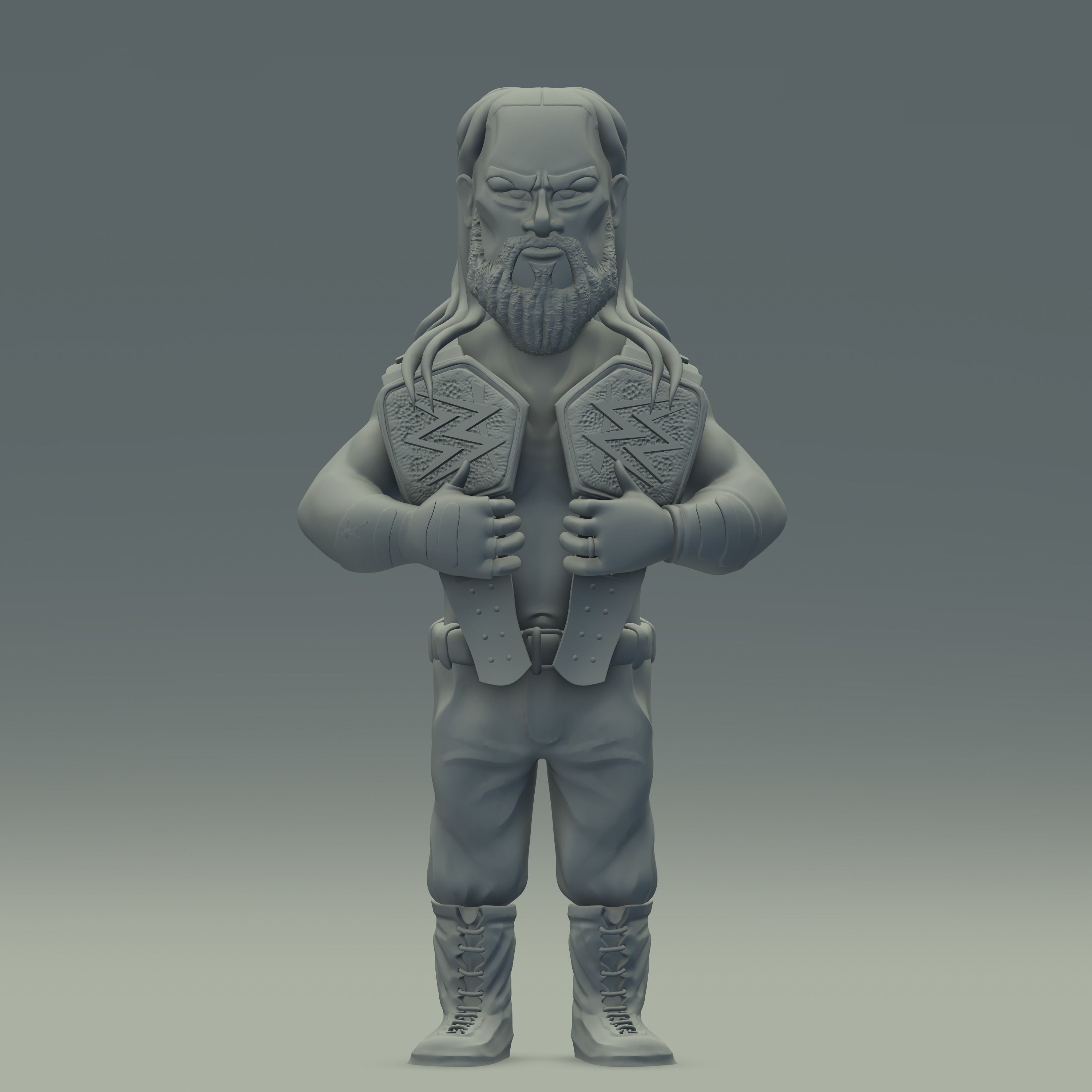 Roman Reigns 3D model 3D printable | CGTrader