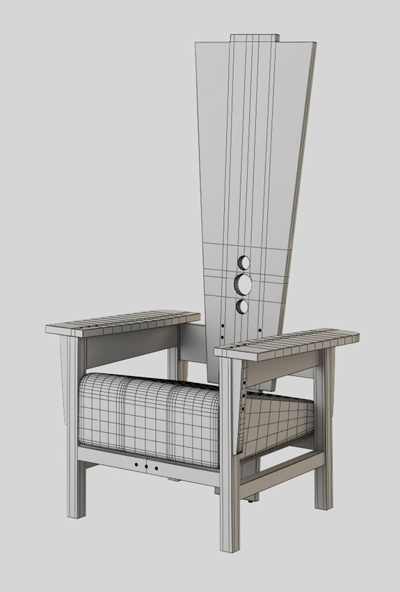 Merlin Chair free 3D model | CGTrader
