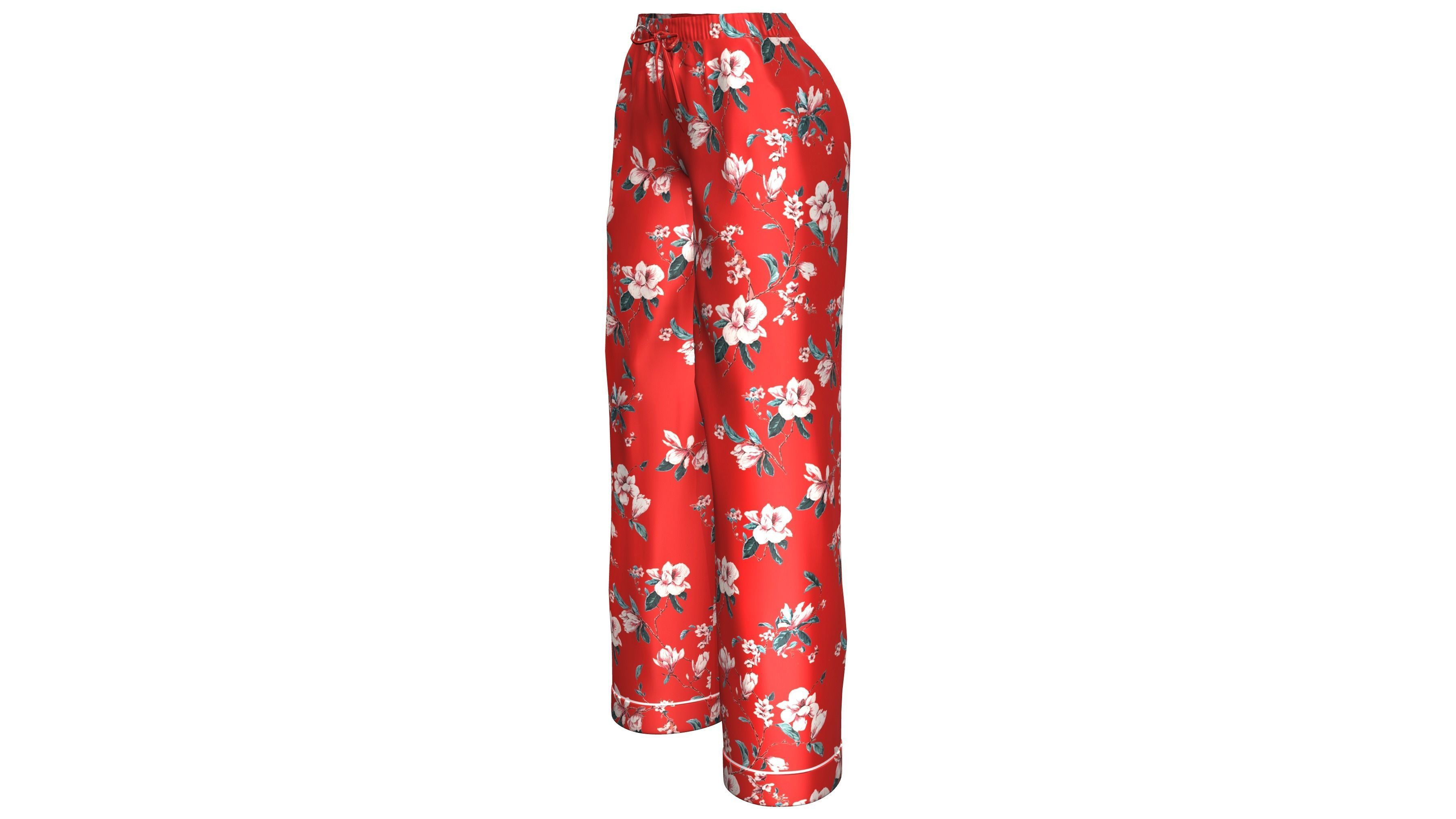 3D model Satin Sleepwear Pants VR / AR / low-poly | CGTrader