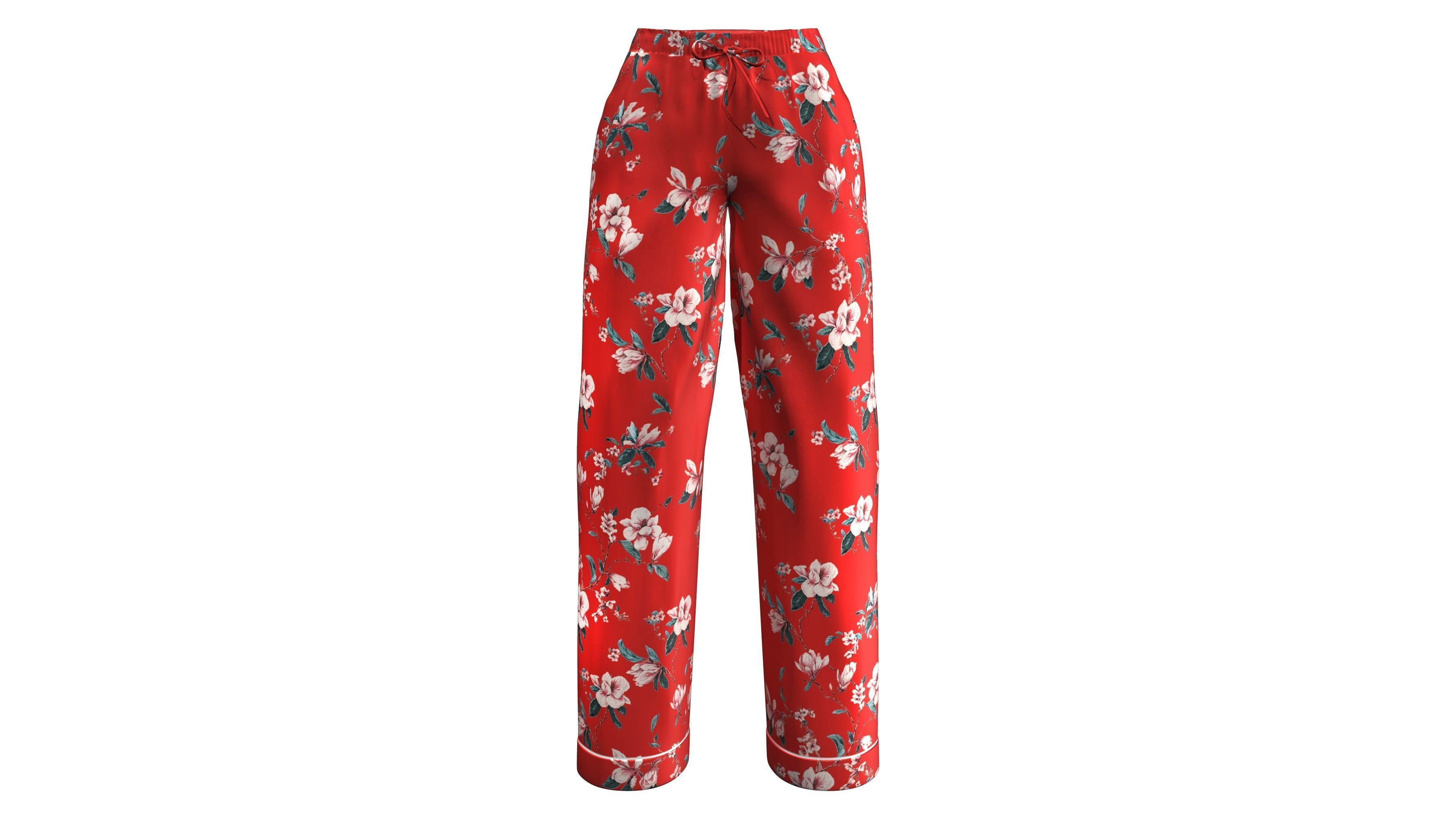 3D model Satin Sleepwear Pants VR / AR / low-poly | CGTrader