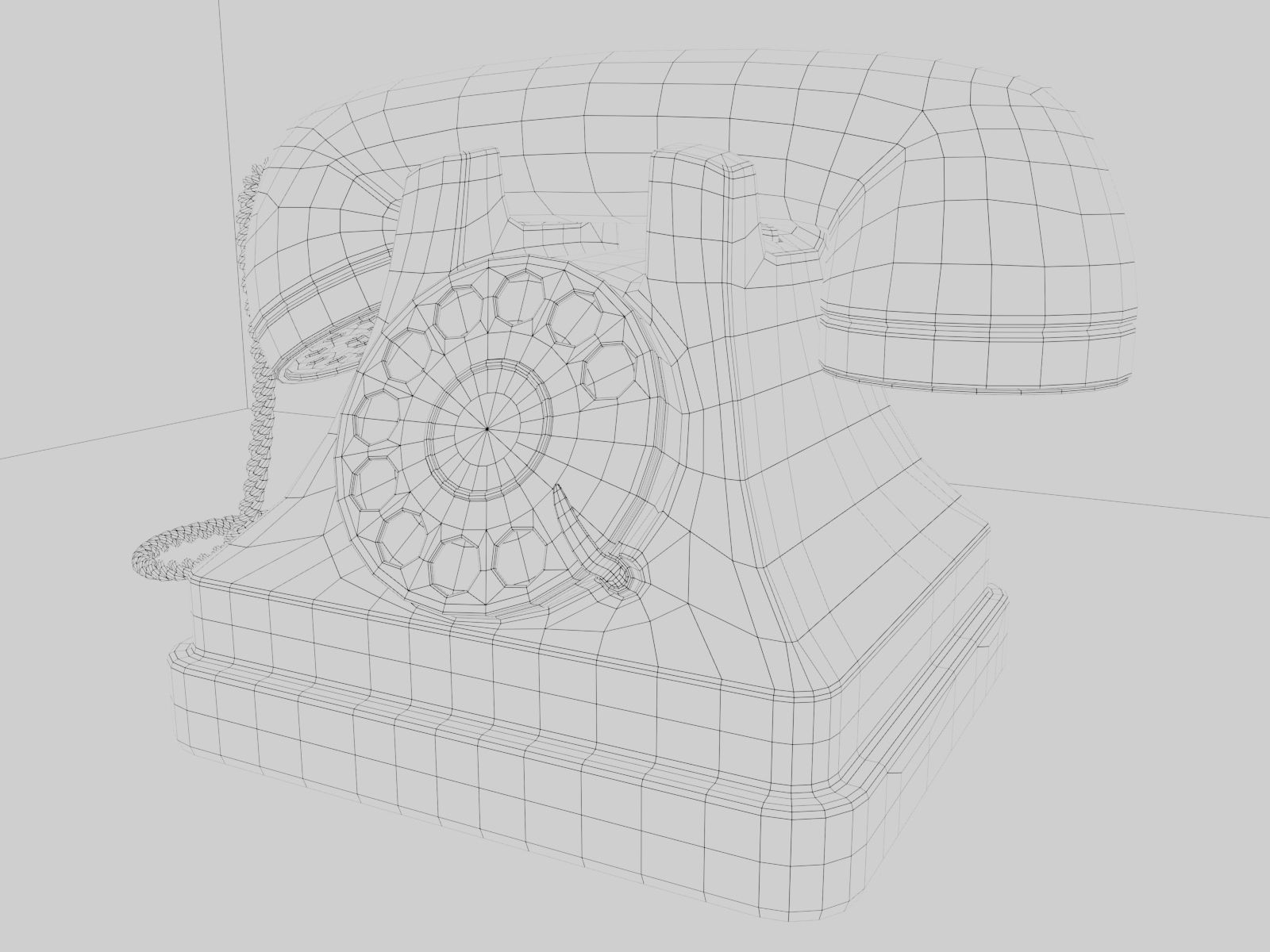 Retro telephone free 3D model | CGTrader