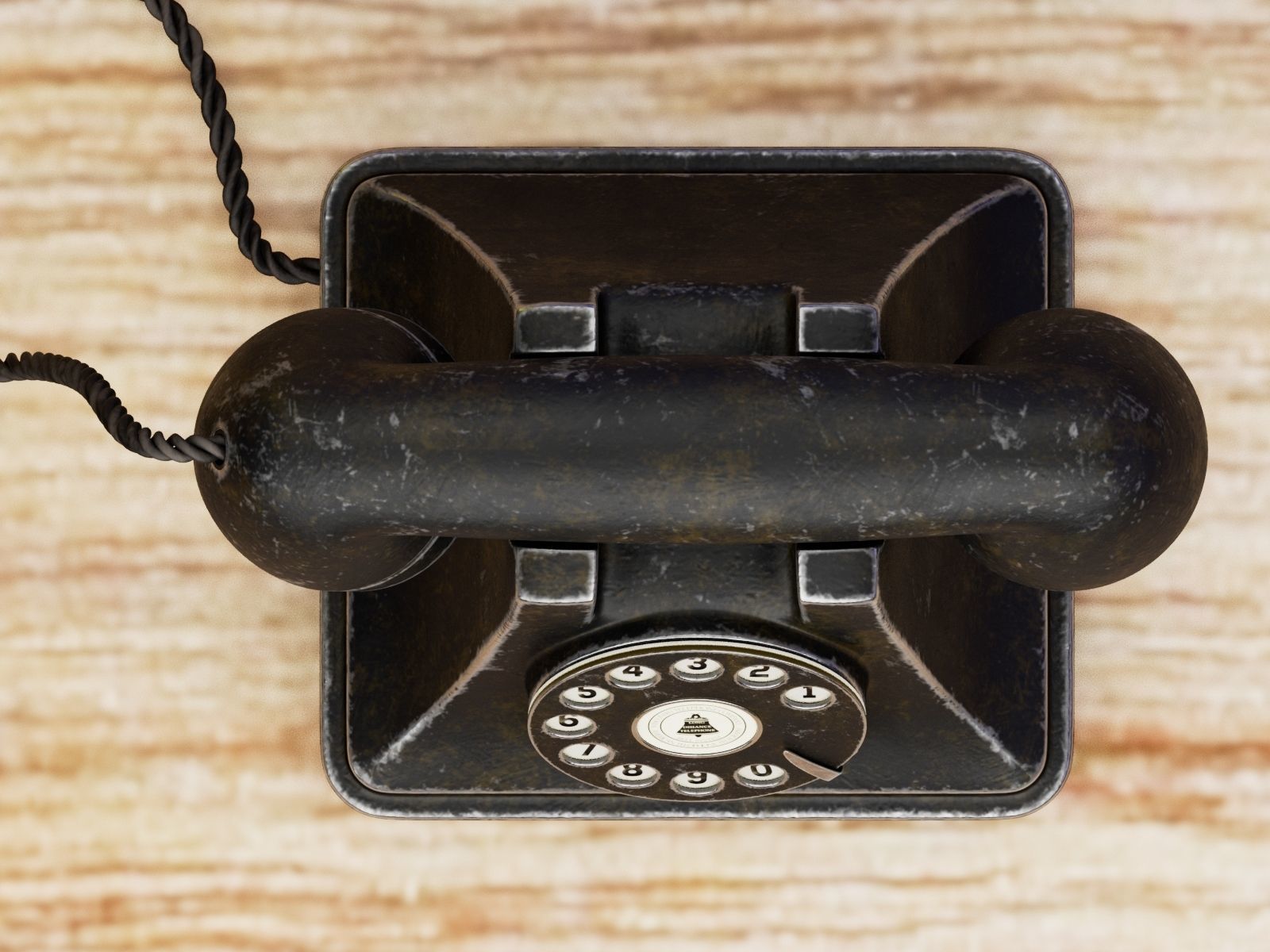 Retro telephone free 3D model | CGTrader