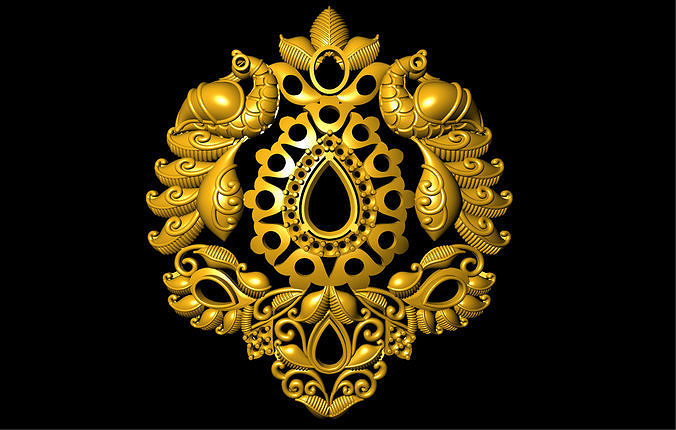 Peacock locket design store