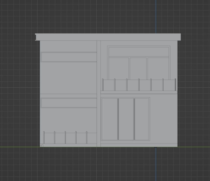 One-Story Residential Building 3D model | CGTrader