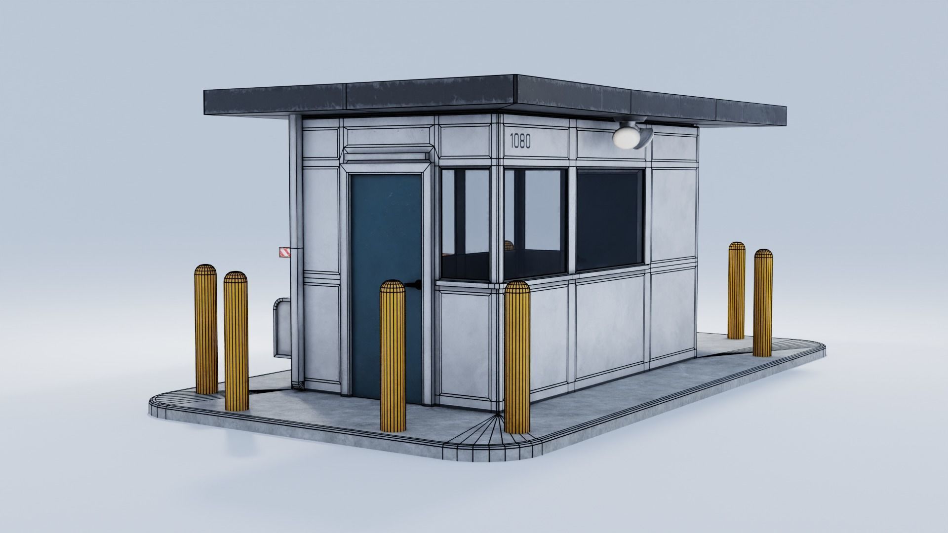 3D model Guard Shack with 4K textures VR / AR / low-poly | CGTrader