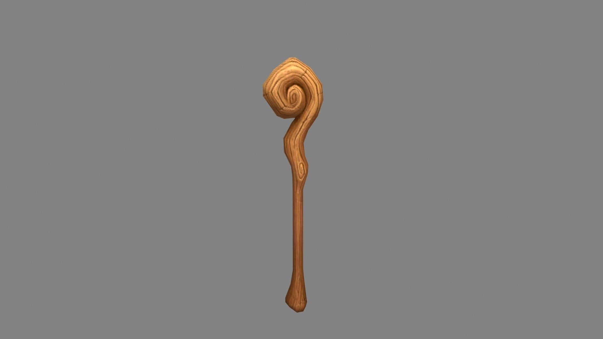 3D model Cartoon wooden staff - Magic Stick VR / AR / low-poly | CGTrader