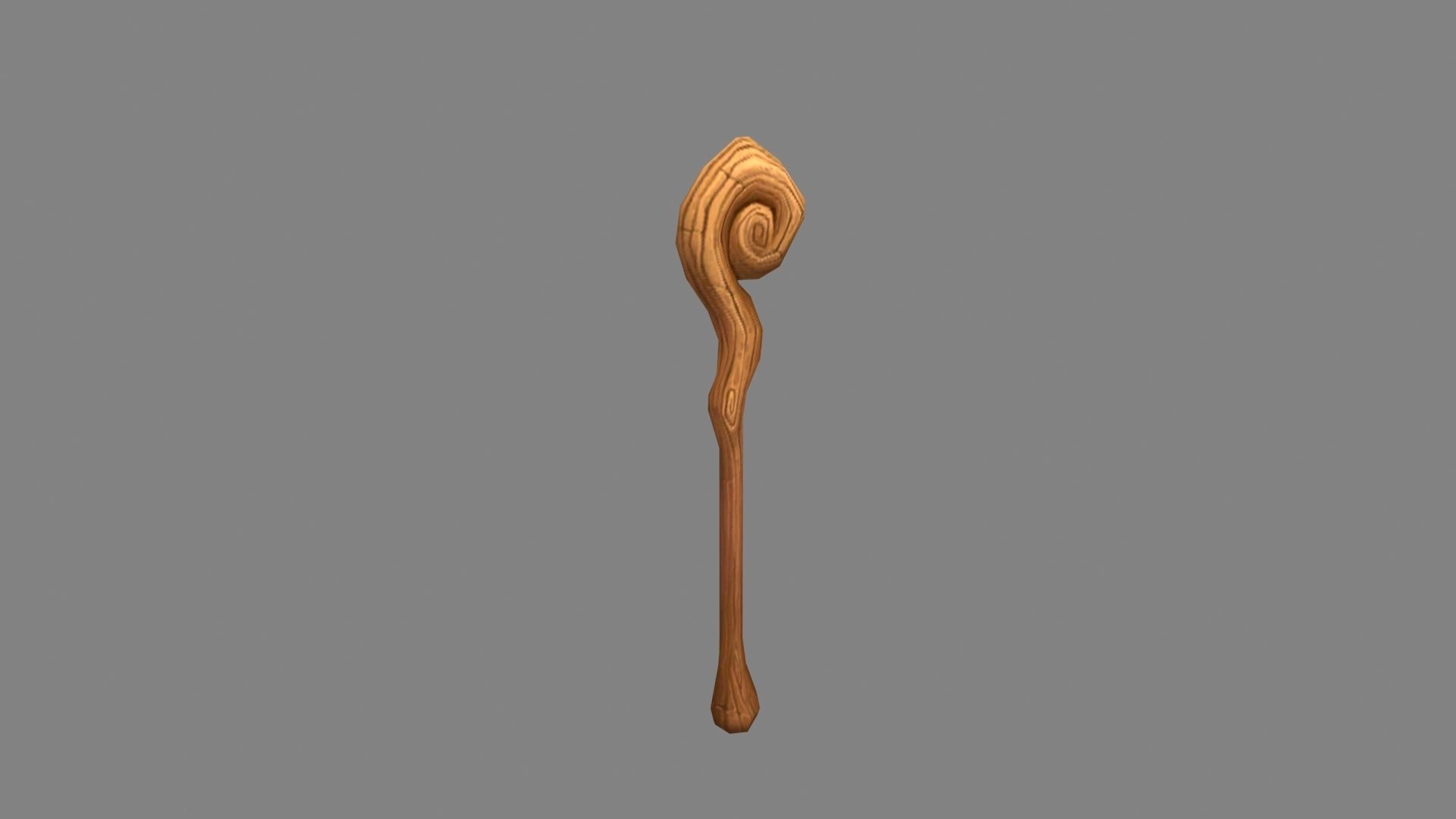 3D model Cartoon wooden staff - Magic Stick VR / AR / low-poly | CGTrader