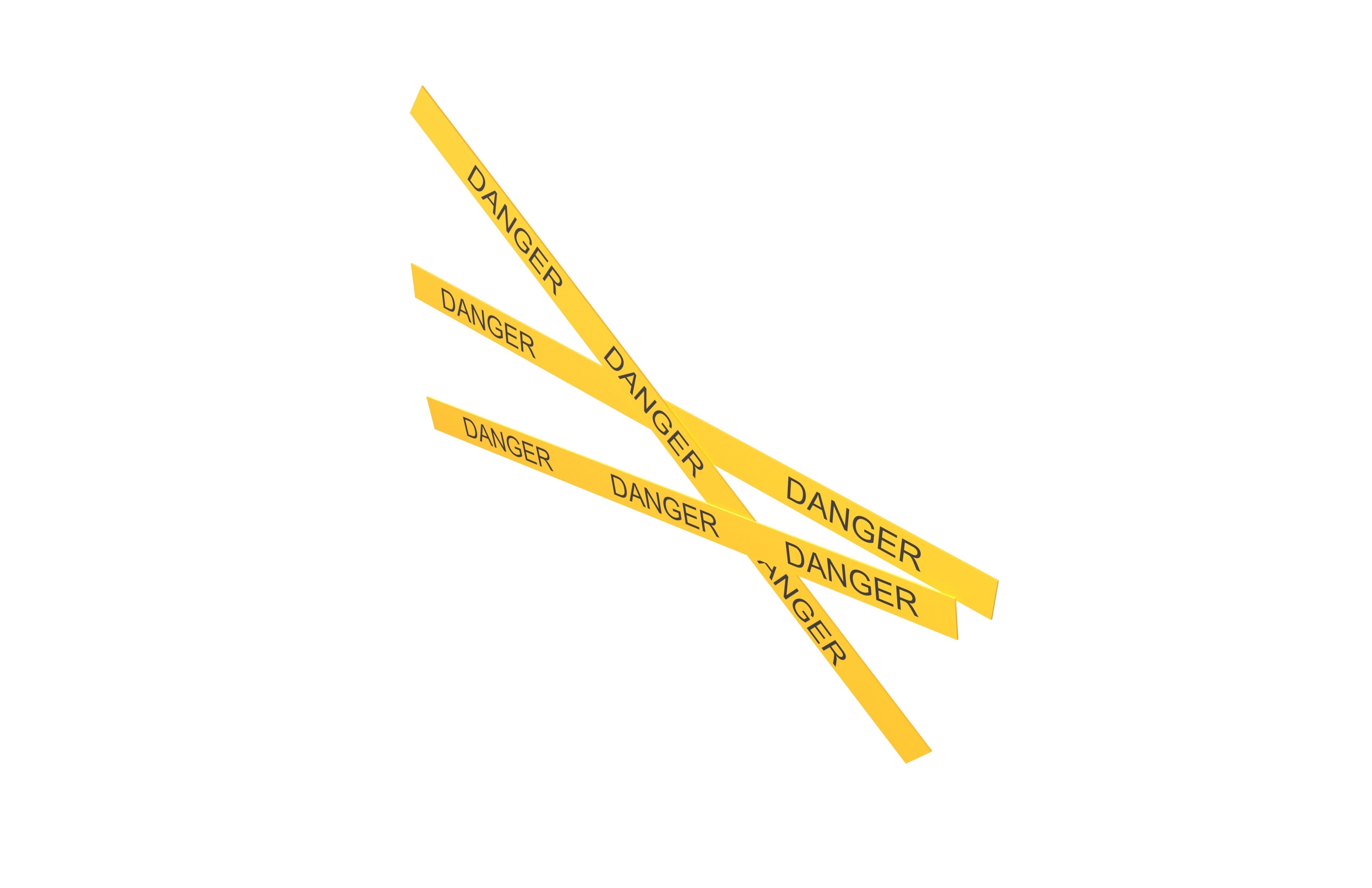 3D model Danger Line v1 001 VR / AR / low-poly | CGTrader