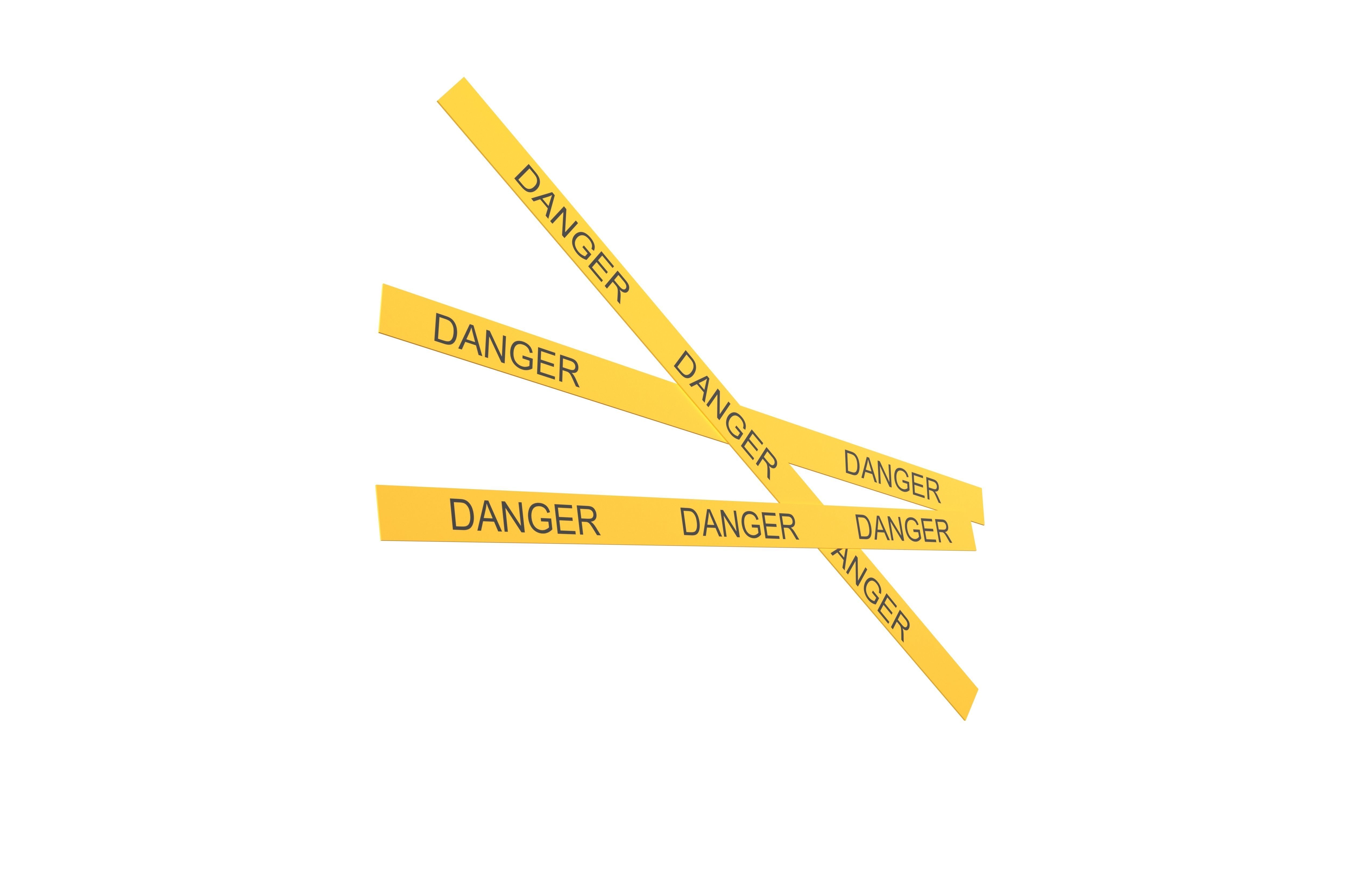 3D model Danger Line v1 001 VR / AR / low-poly | CGTrader