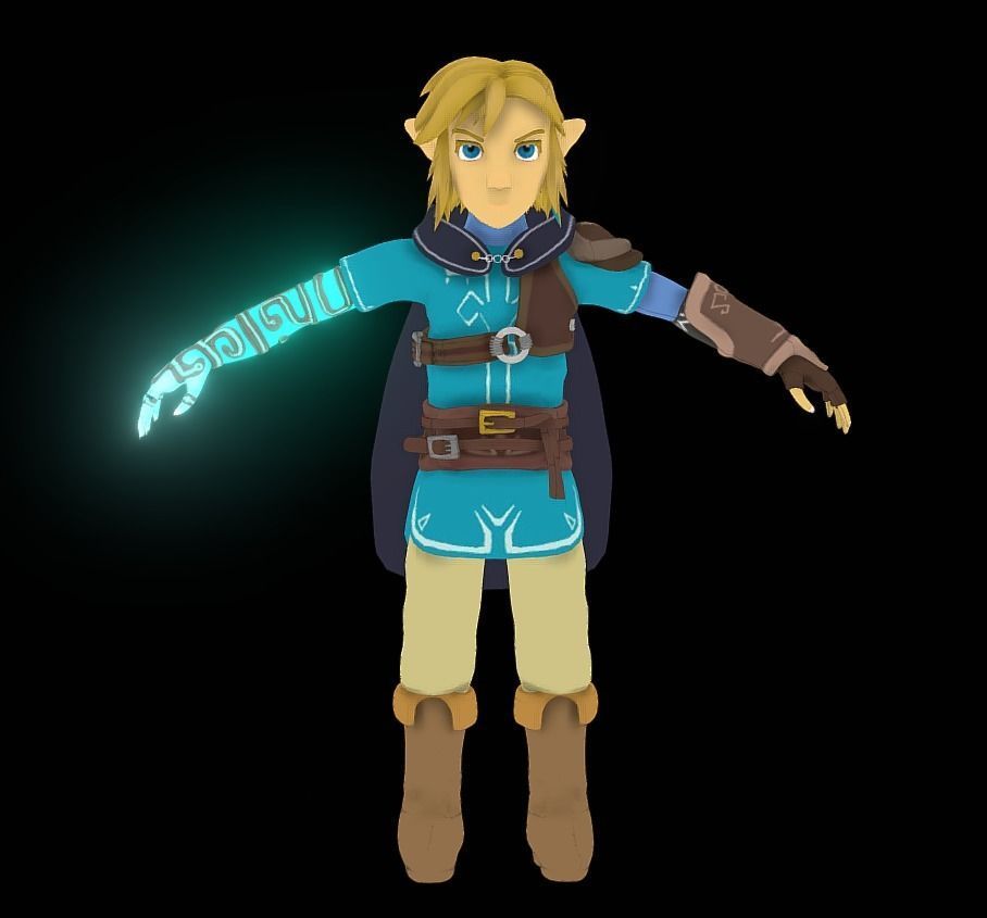 3D model Link from The Legend of Zelda Tears of Kingdom VR / AR / low ...
