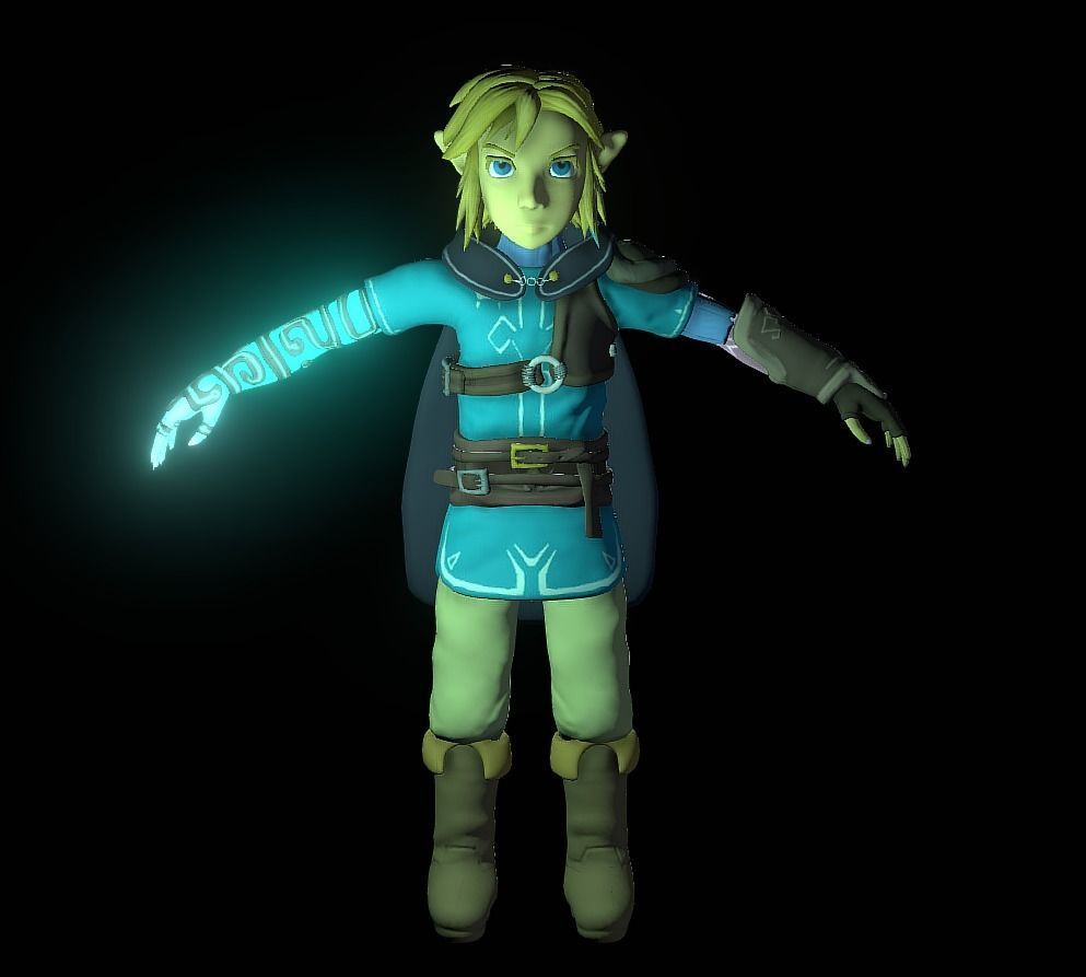 3D model Link from The Legend of Zelda Tears of Kingdom VR / AR / low ...