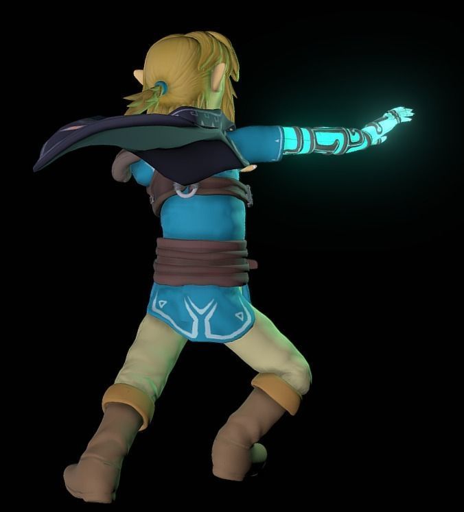 3D model Link from The Legend of Zelda Tears of Kingdom VR / AR / low ...