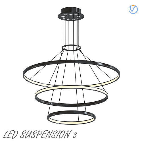 LED SUSPENSION 3 3D model | CGTrader