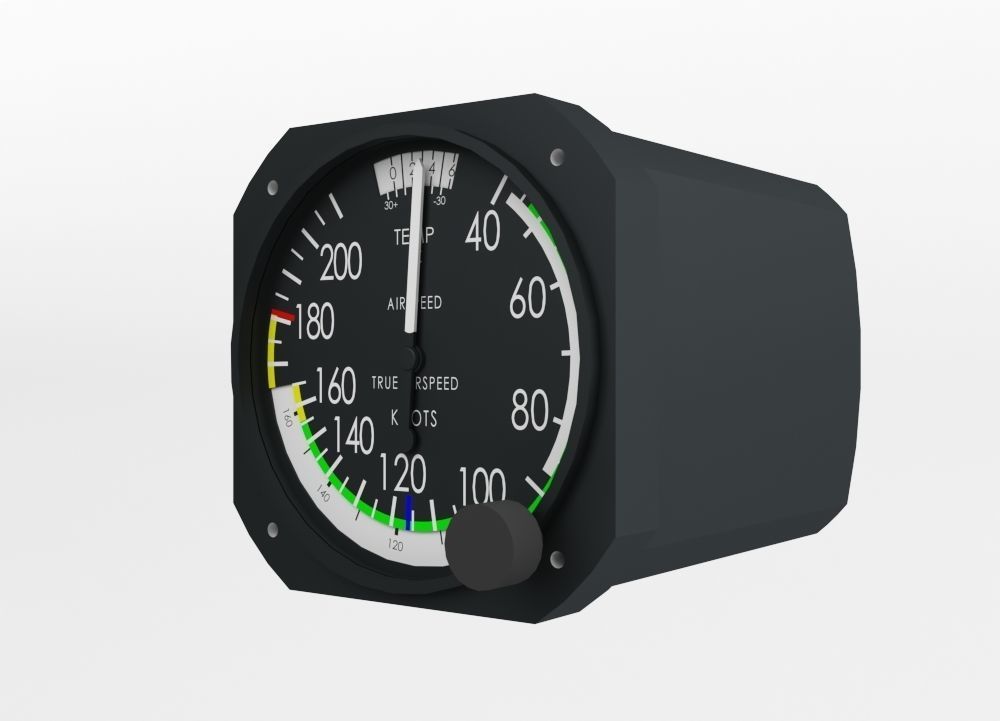 Airspeed Indicator 3D model | CGTrader