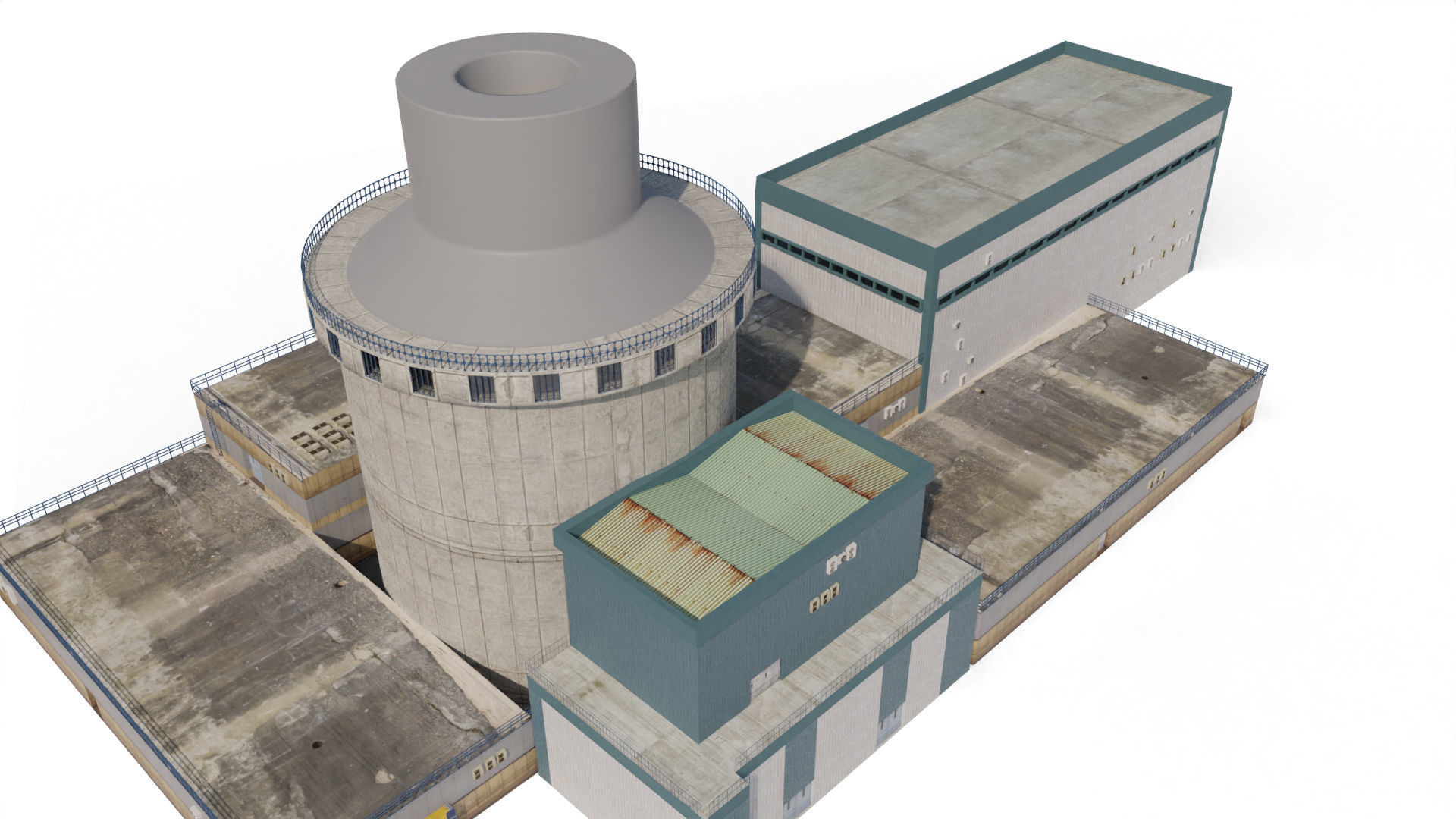 Nuclear Power Plant Assets 3D model | CGTrader