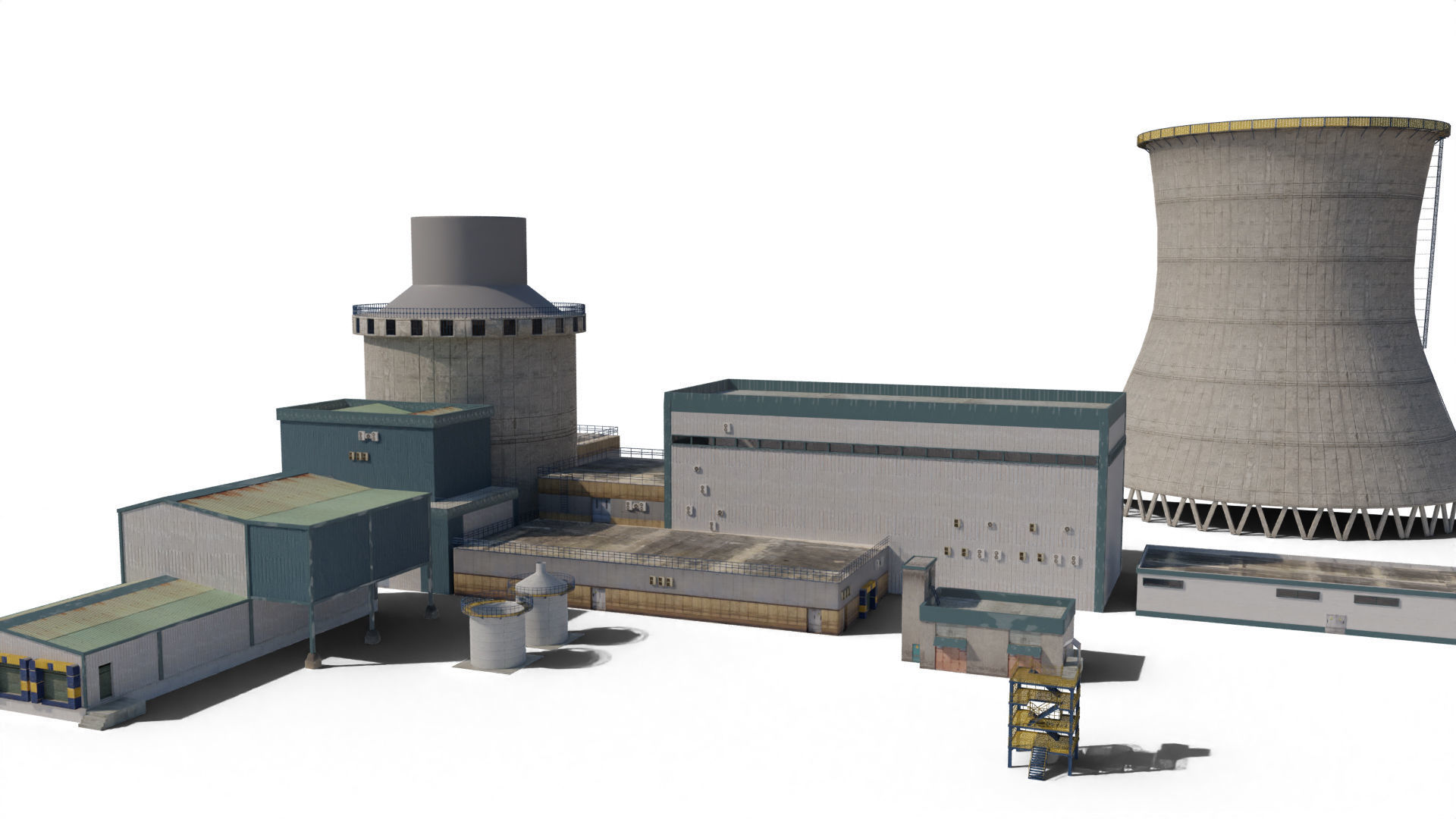 Nuclear Power Plant Assets 3D model | CGTrader