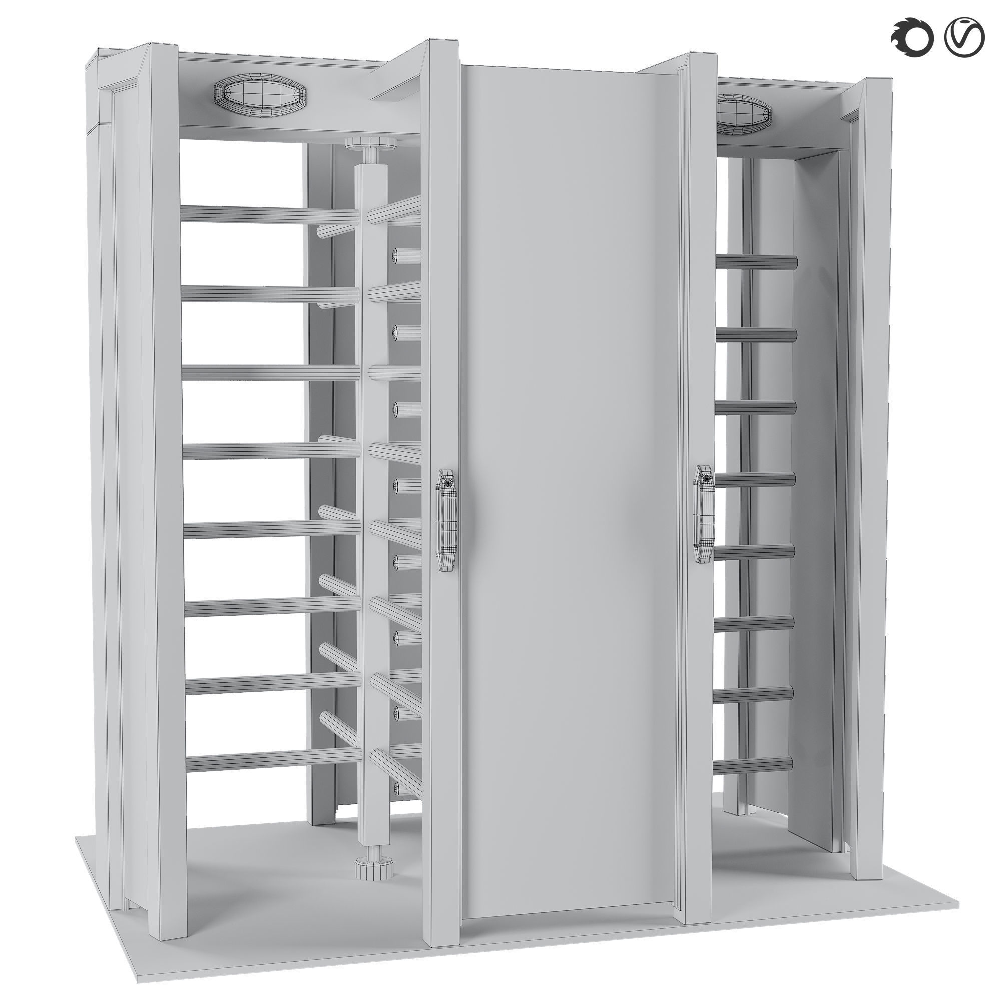 Full height turnstile 3D model | CGTrader