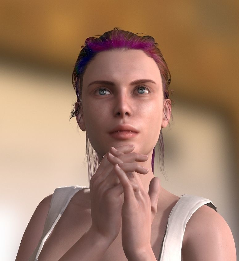 3D model Sara Dunkirk VR / AR / low-poly | CGTrader