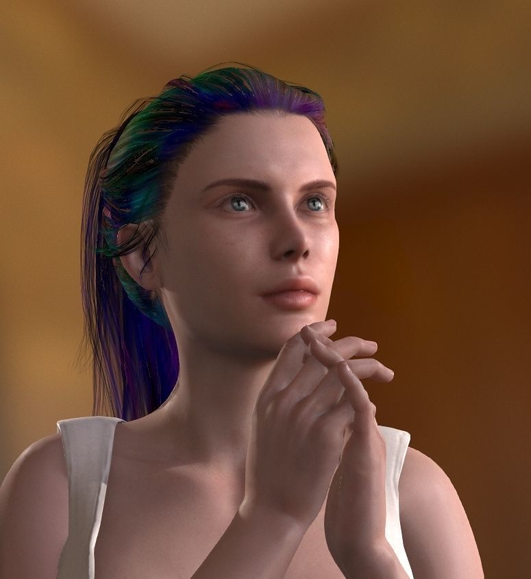 3D model Sara Dunkirk VR / AR / low-poly | CGTrader