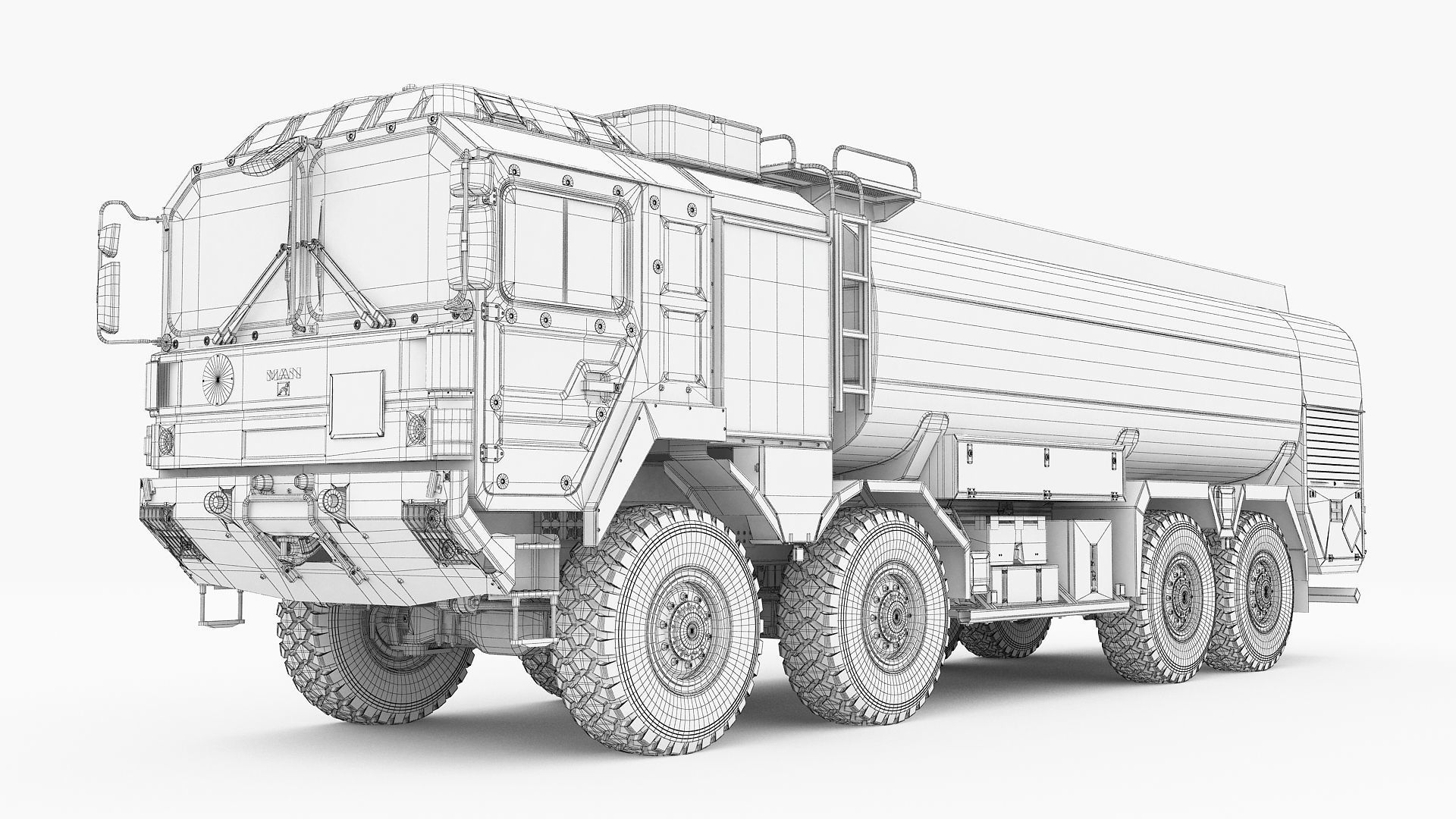 MAN HX77 tanker 3D model | CGTrader