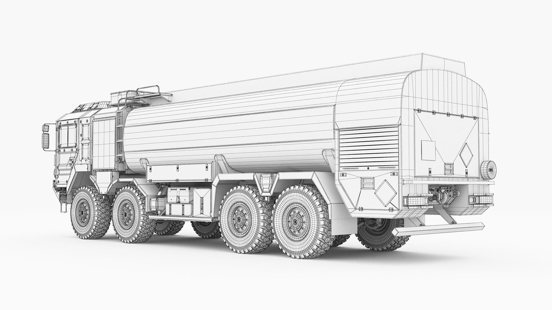 MAN HX77 tanker 3D model | CGTrader