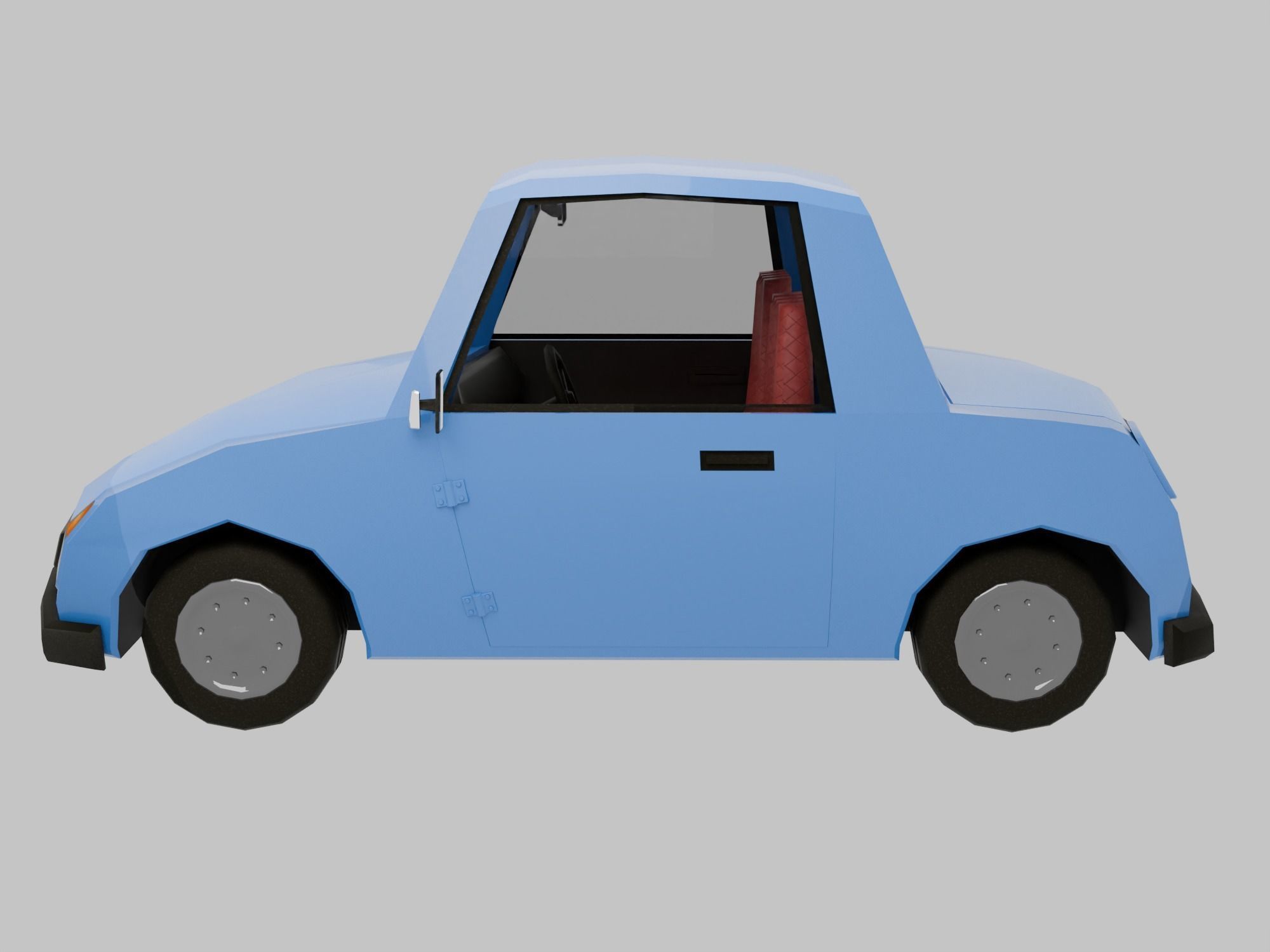 Low Poly Family Style Coupe free VR / AR / low-poly 3D model | CGTrader
