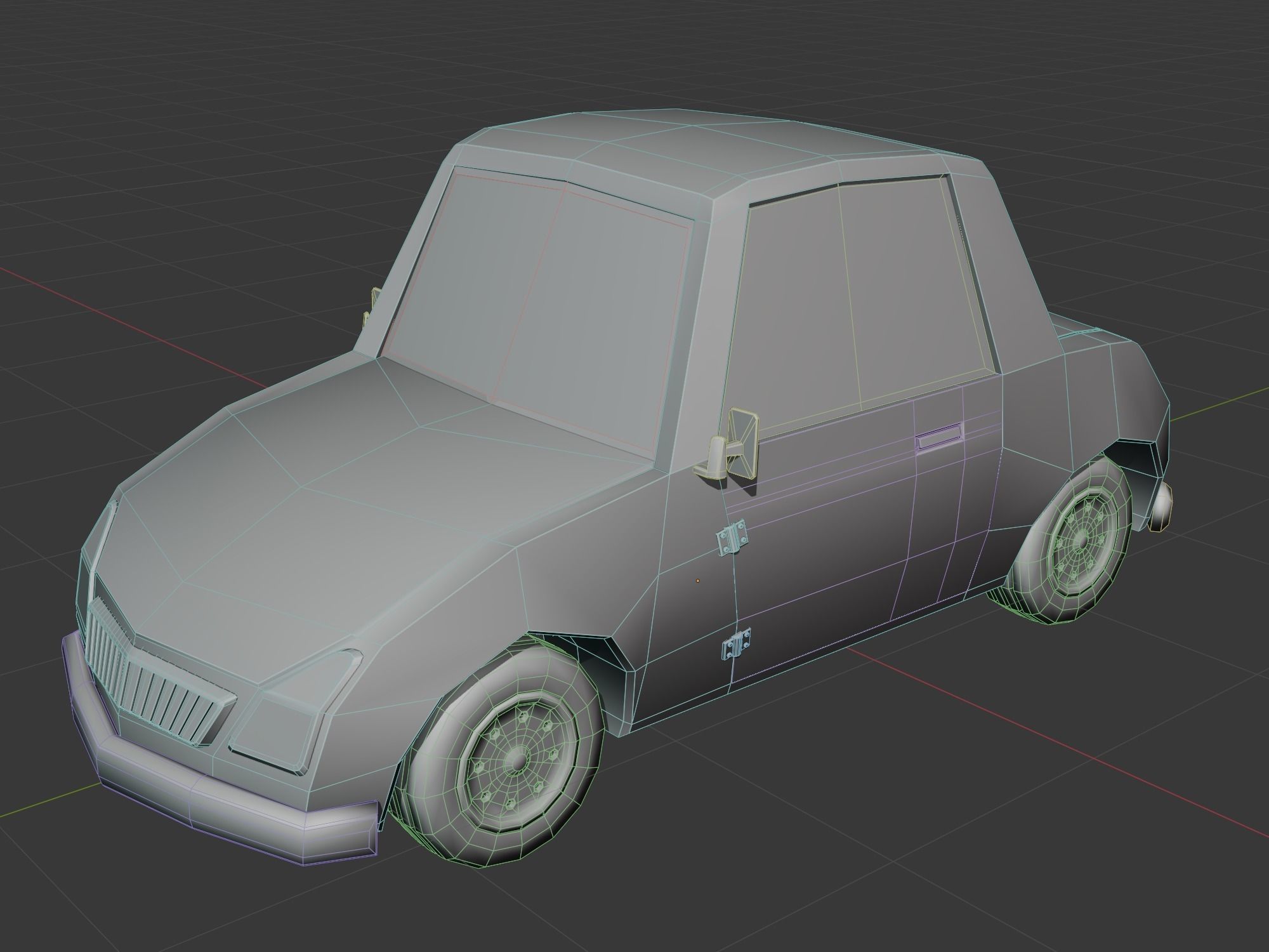 Low Poly Family Style Coupe free VR / AR / low-poly 3D model | CGTrader